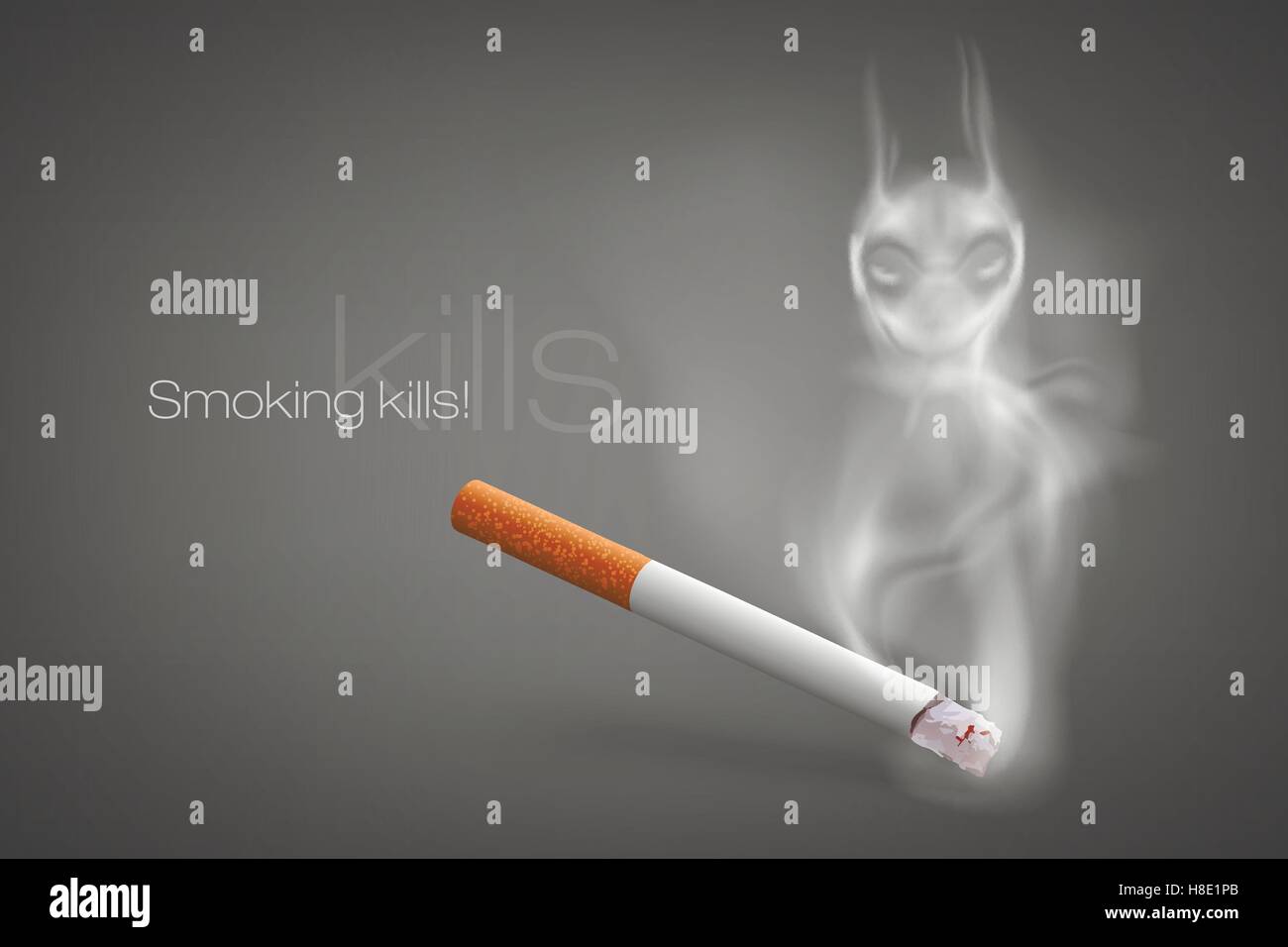 smoking cigarettes. anti smoking concept Stock Vector Image & Art - Alamy