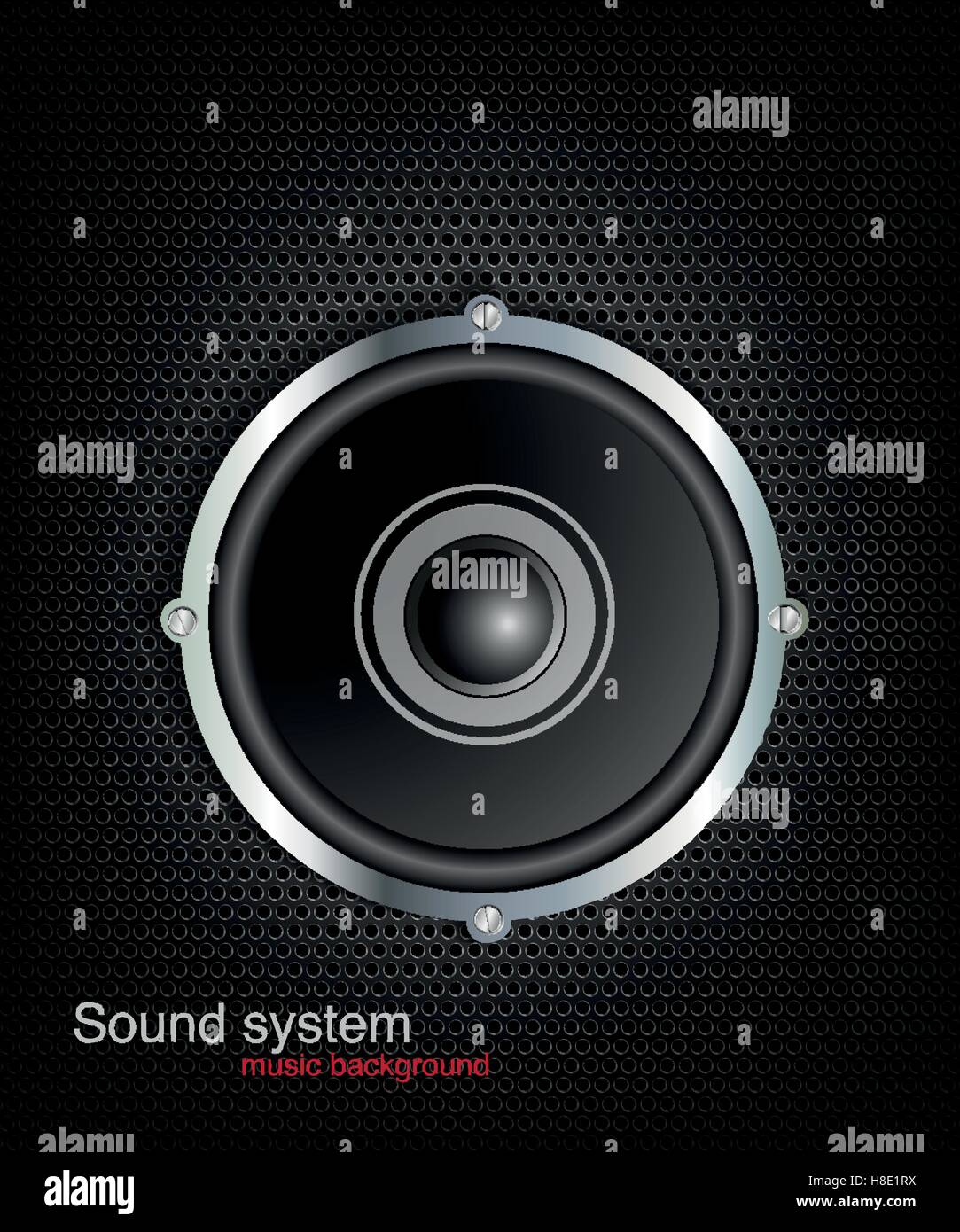 Party design element with speaker. Vector illustration Stock Vector ...