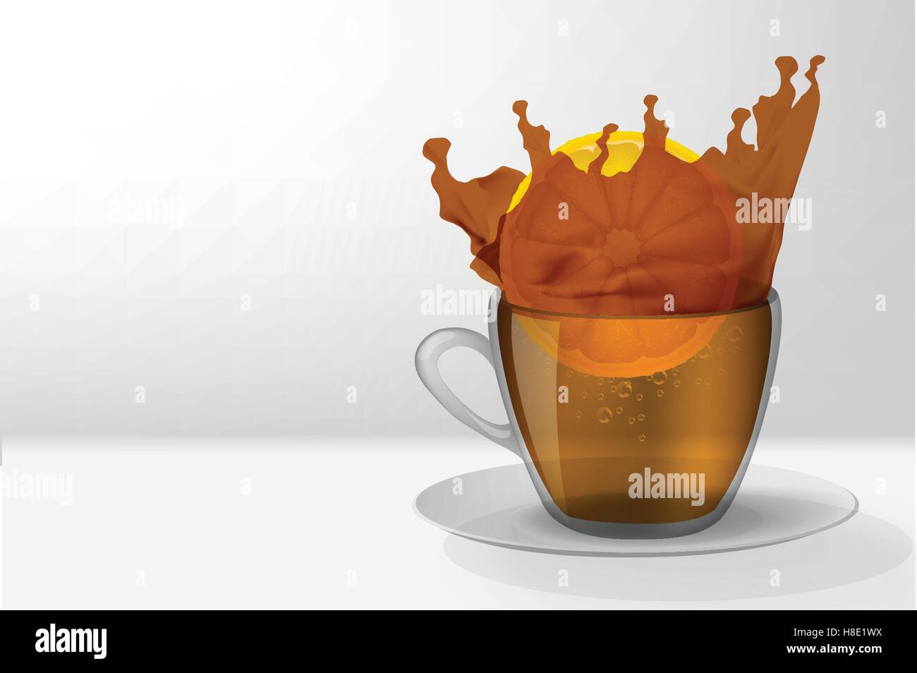 Liquid coffee splash in Stock Vector Images - Alamy