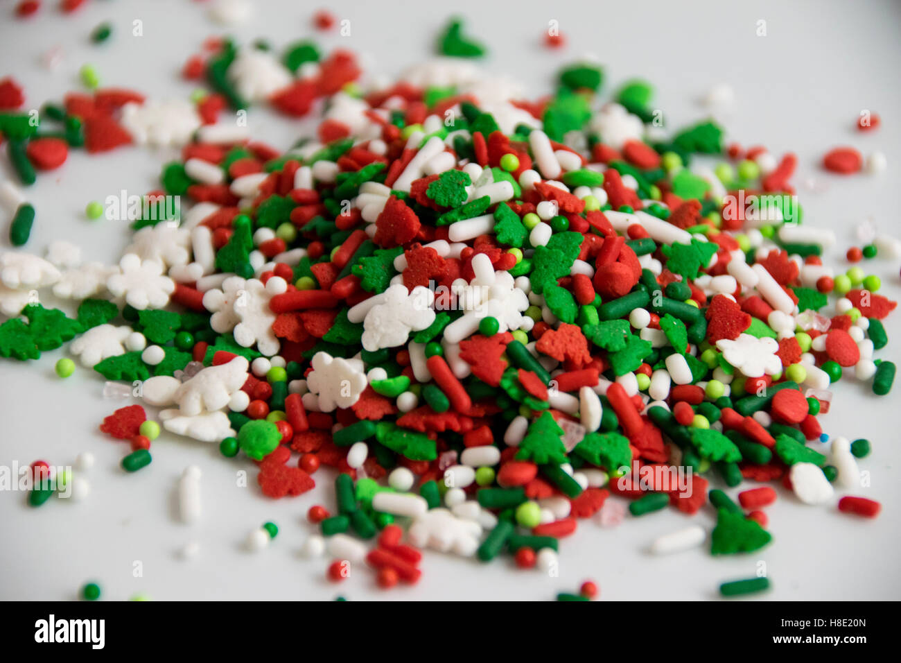 Close up Christmas Sprinkles Stock Photo - Alamy