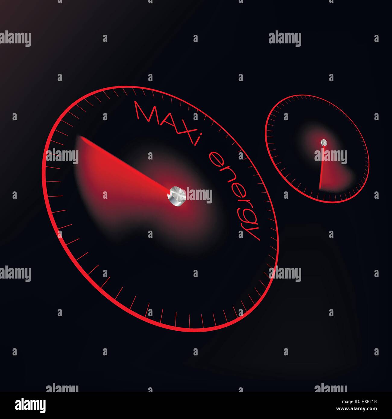 Energy efficiency meter with arrow hi-res stock photography and images ...