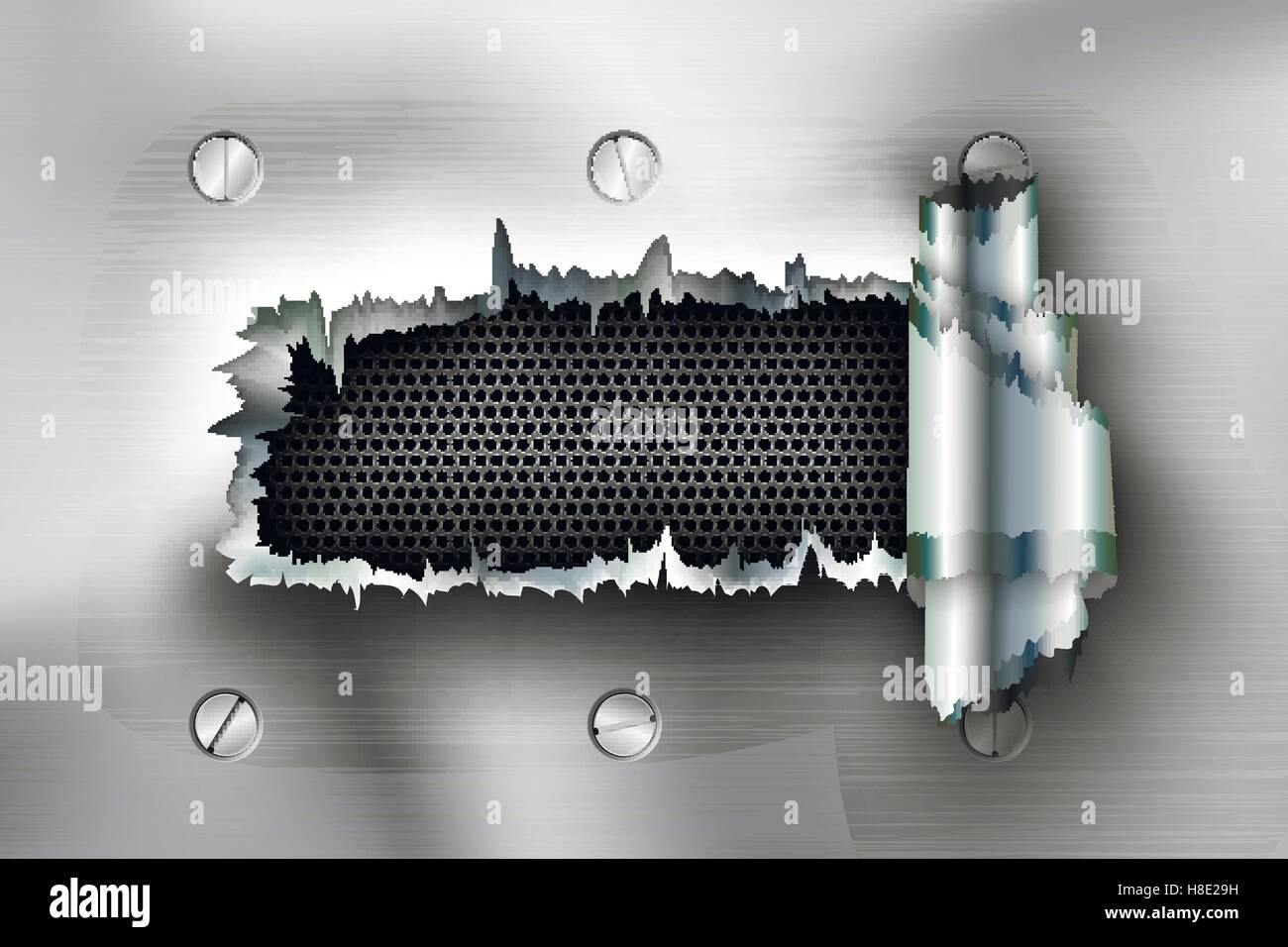 Exploded metal Stock Vector Images - Alamy