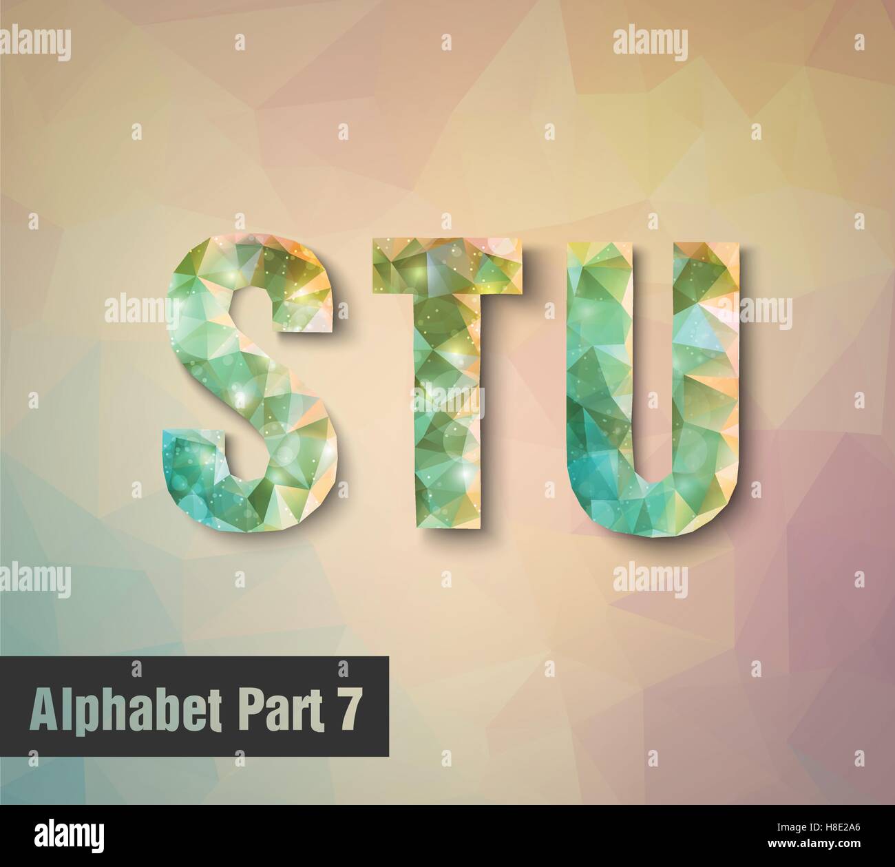 triangular multicolored alphabet Stock Vector Image & Art - Alamy