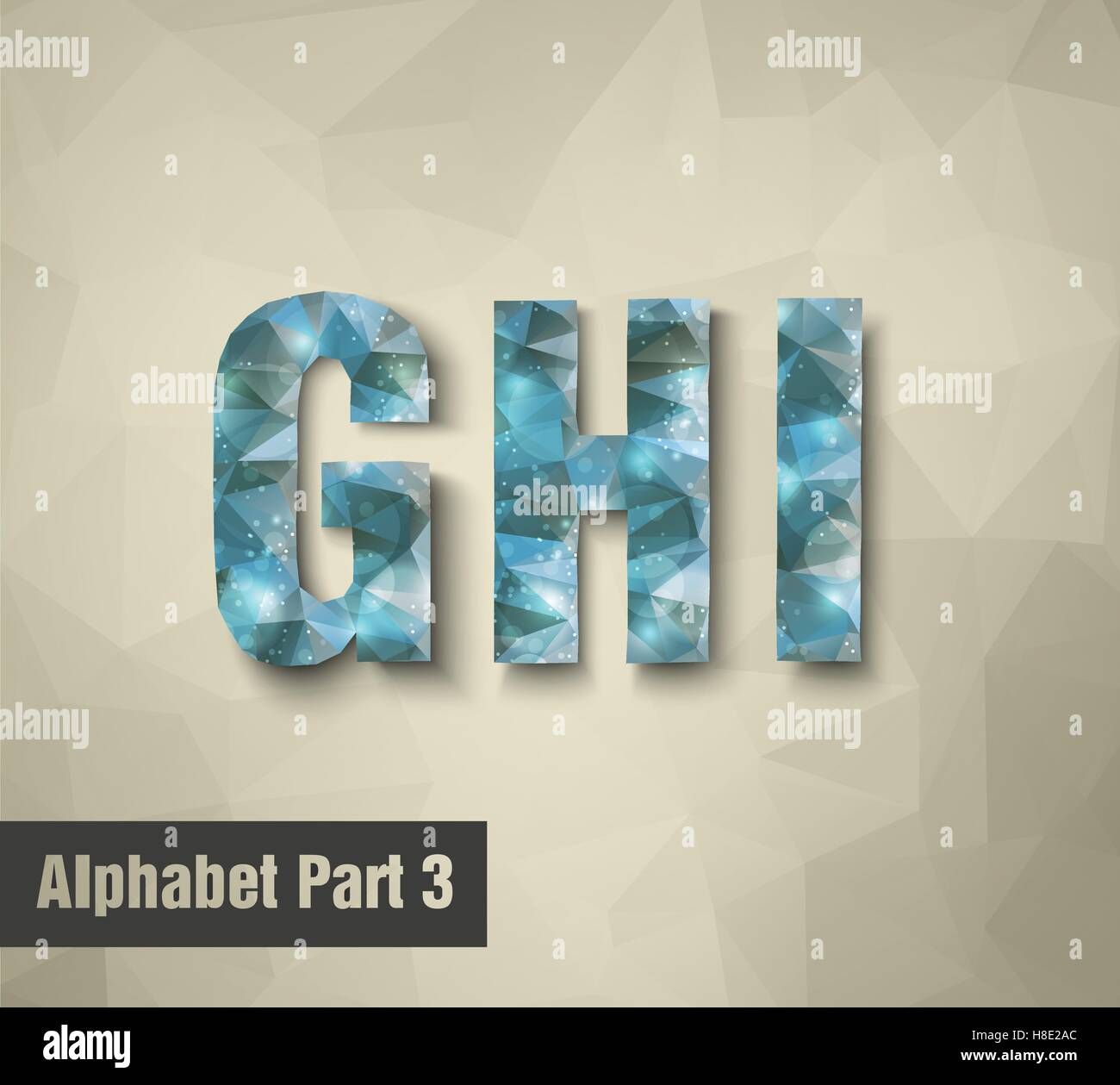 triangular multicolored alphabet Stock Vector Image & Art - Alamy