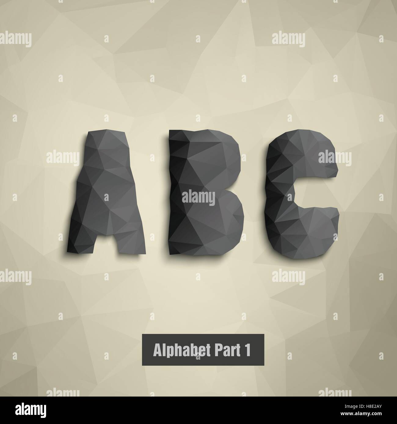 triangular multicolored alphabet Stock Vector Image & Art - Alamy