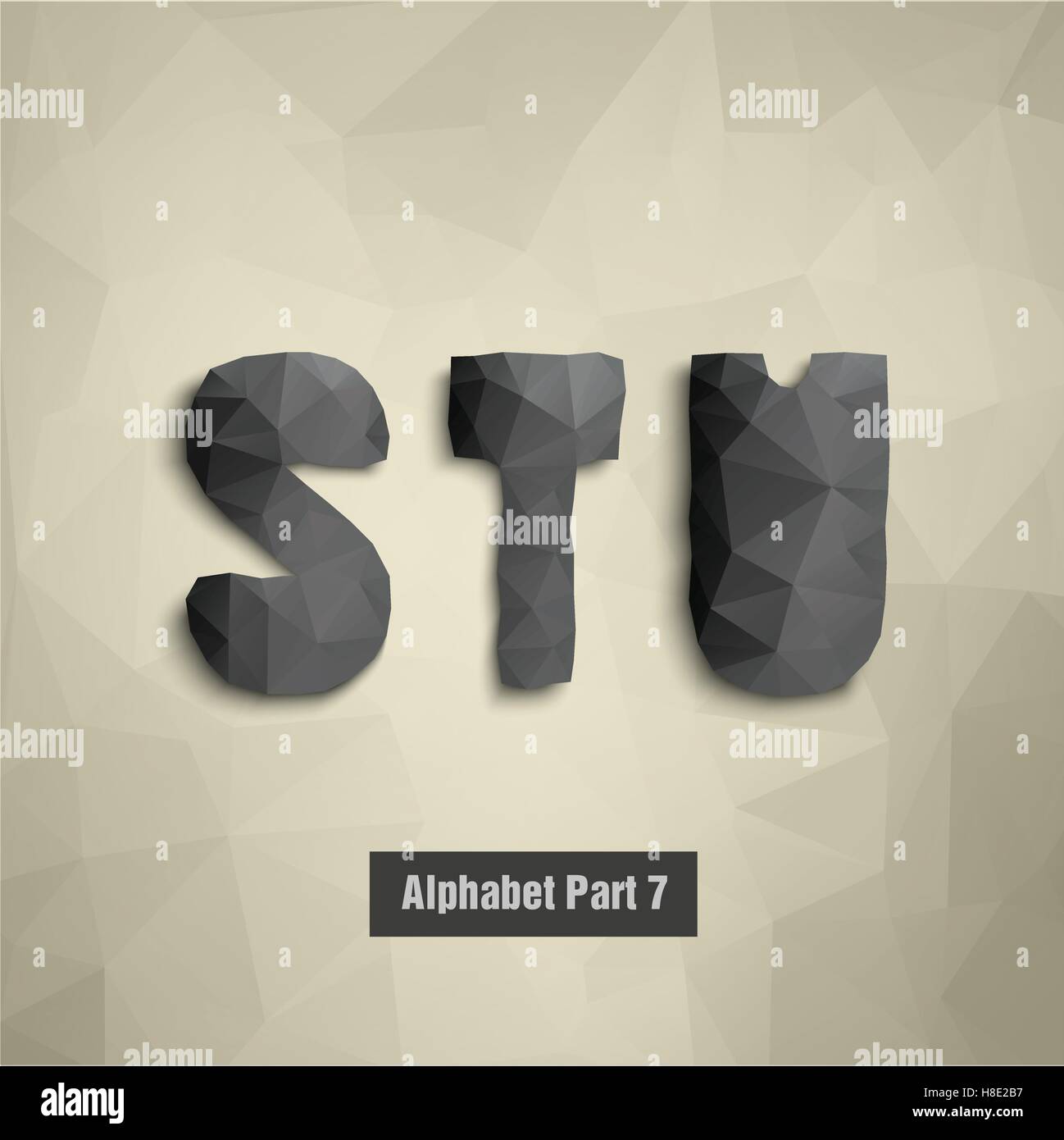 triangular multicolored alphabet Stock Vector Image & Art - Alamy