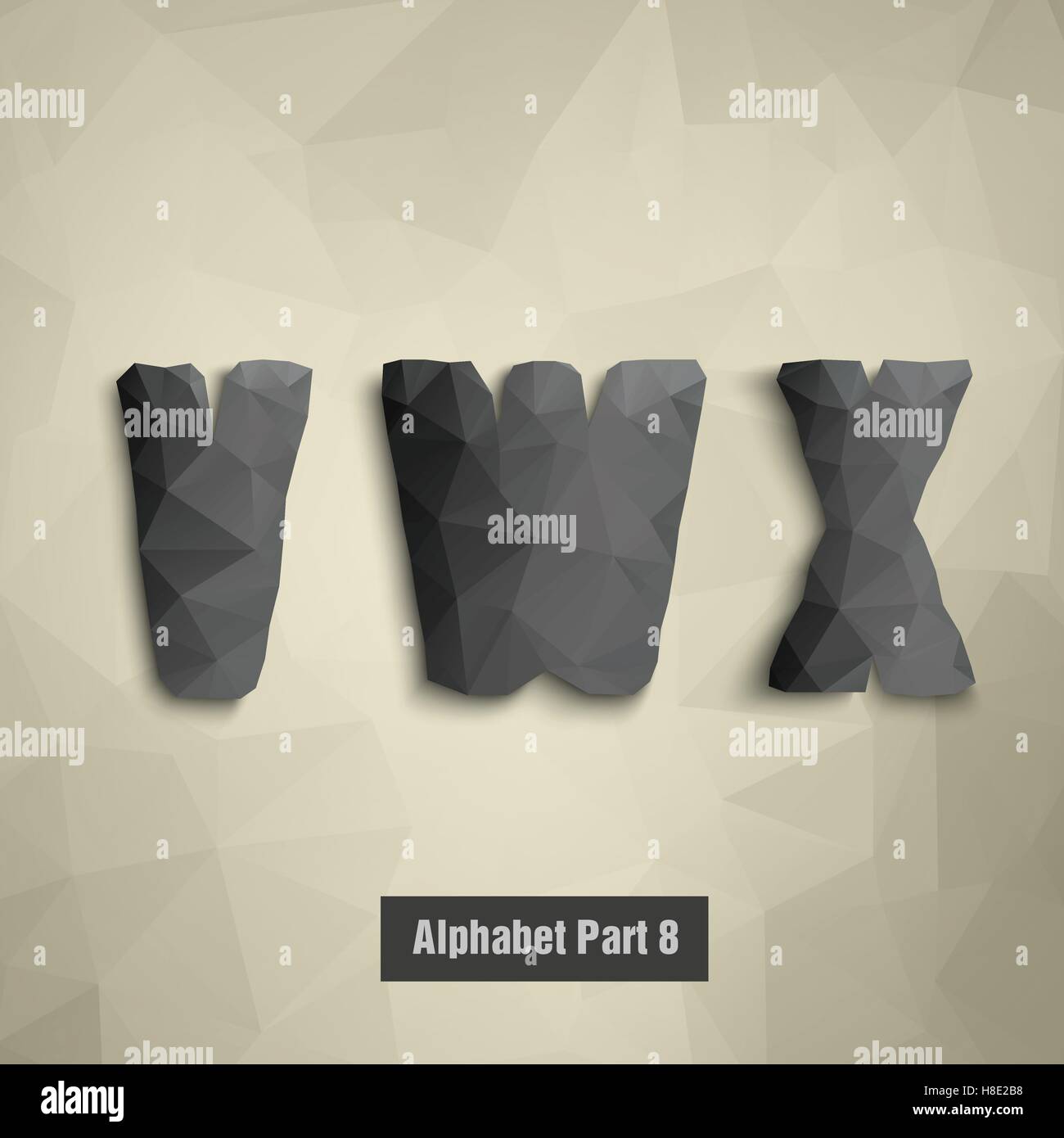 triangular multicolored alphabet Stock Vector Image & Art - Alamy