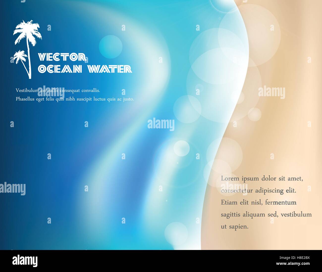 Golden sandy beach Stock Vector Images - Alamy