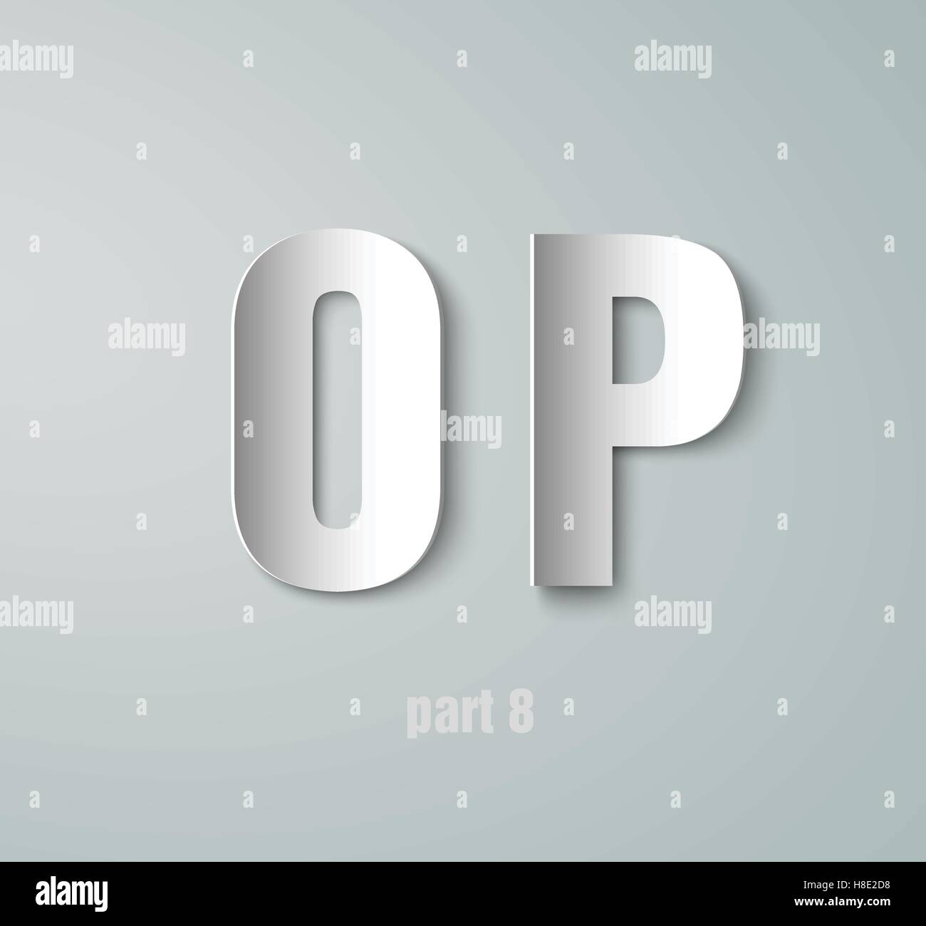 Vector Paper Graphic Alphabet Stock Vector Image & Art - Alamy