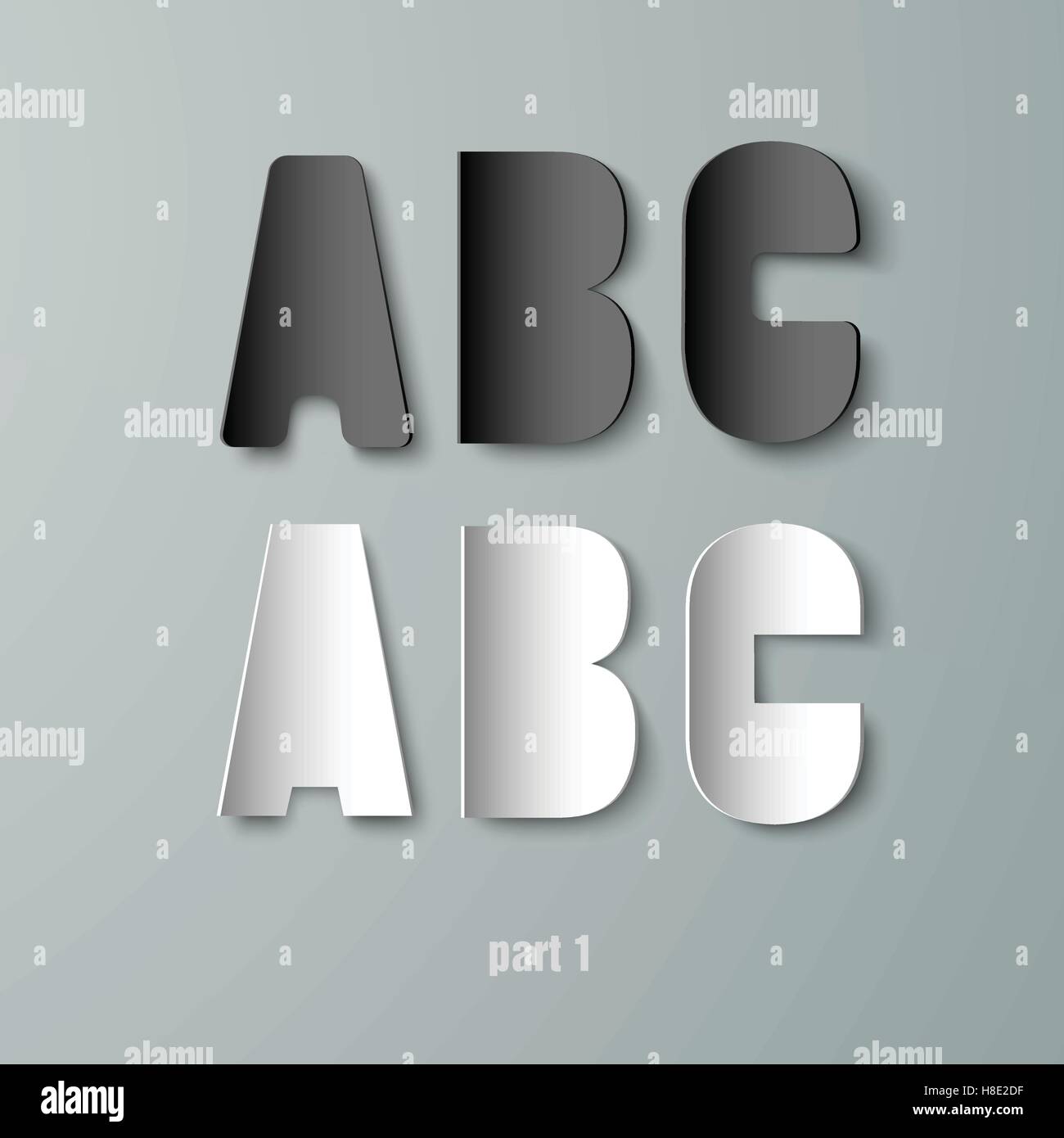 Vector Paper Graphic Alphabet Stock Vector Image & Art - Alamy