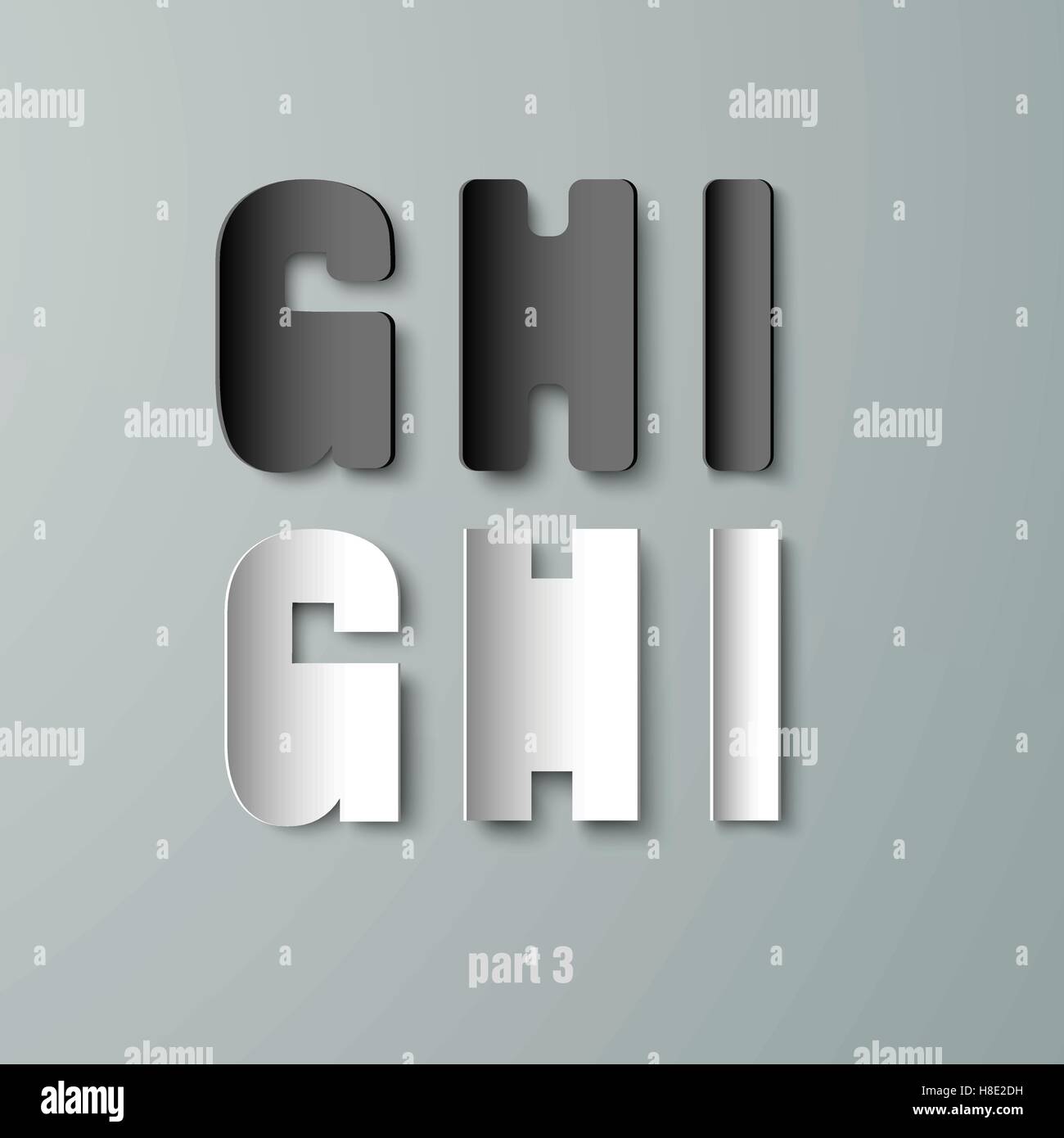 Vector Paper Graphic Alphabet Stock Vector Image & Art - Alamy