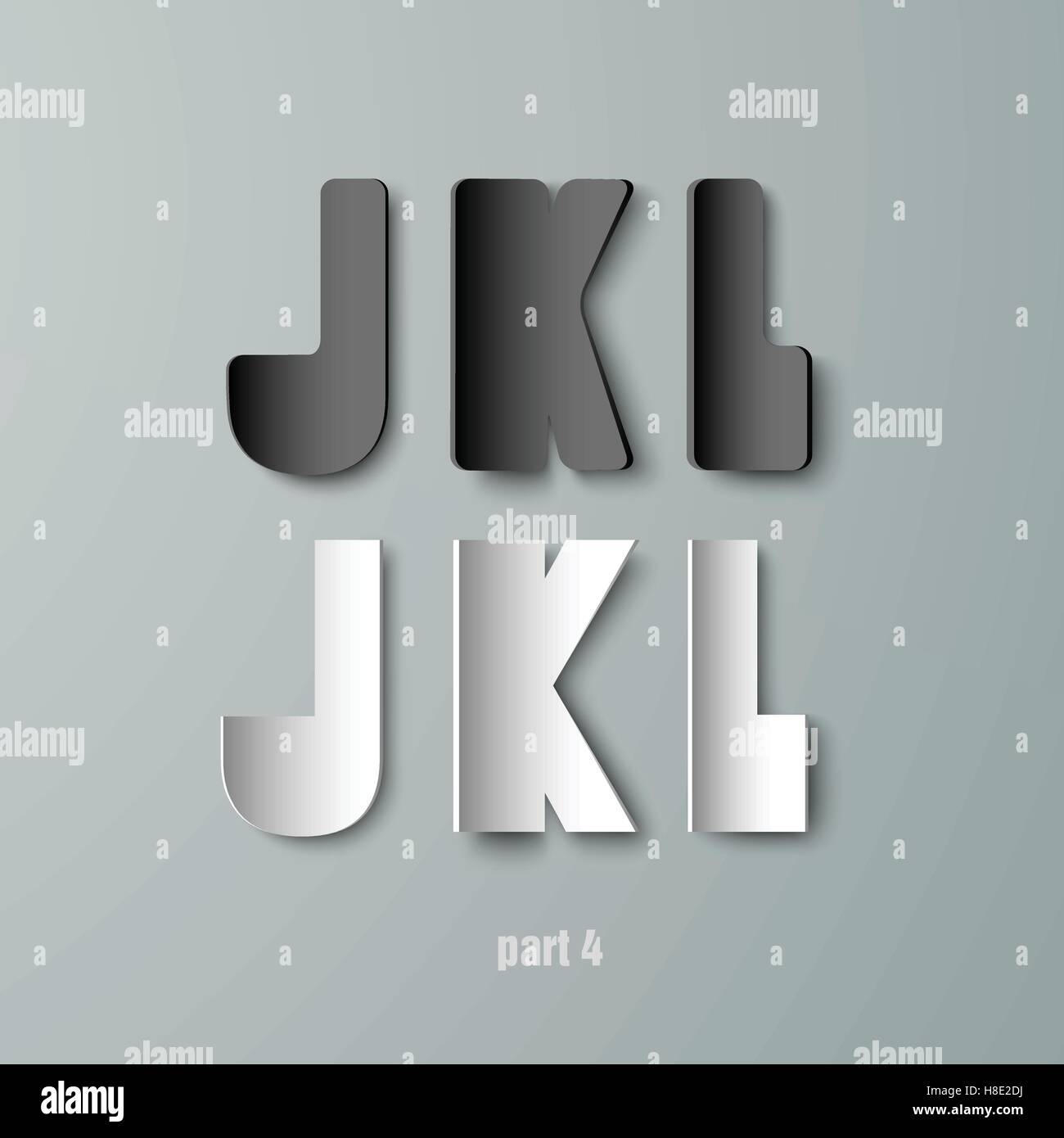 Vector Paper Graphic Alphabet Stock Vector Image & Art - Alamy