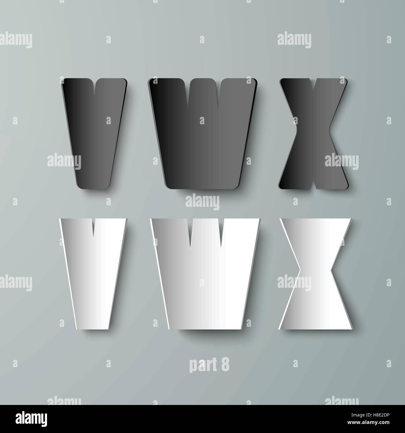 Vector Paper Graphic Alphabet Stock Vector Image & Art - Alamy