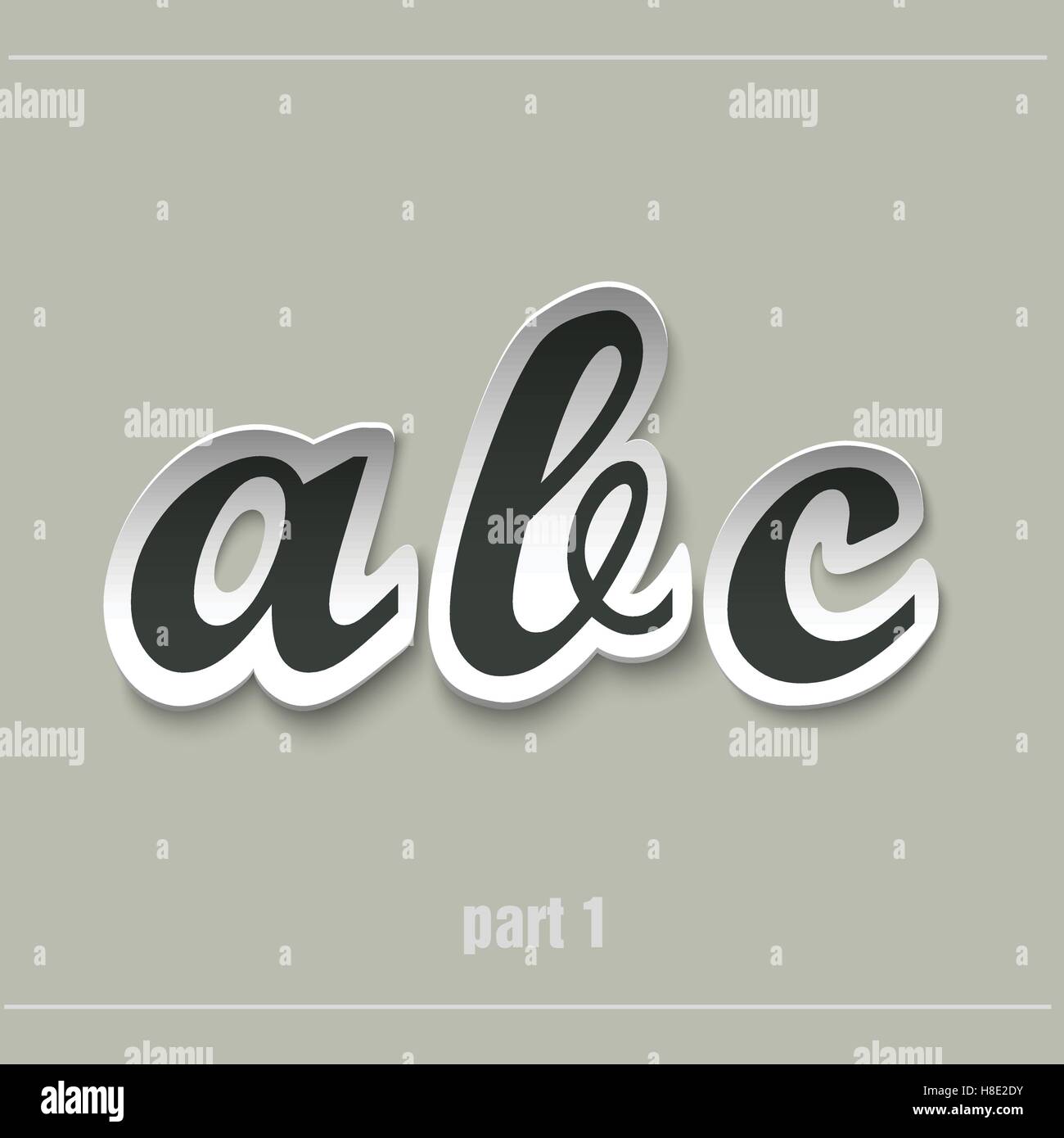 Vector Paper Graphic Alphabet Stock Vector Image & Art - Alamy