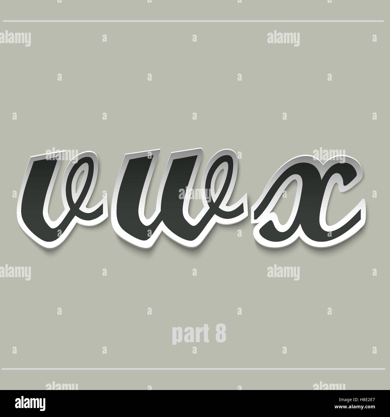 Vector Paper Graphic Alphabet Stock Vector Image & Art - Alamy