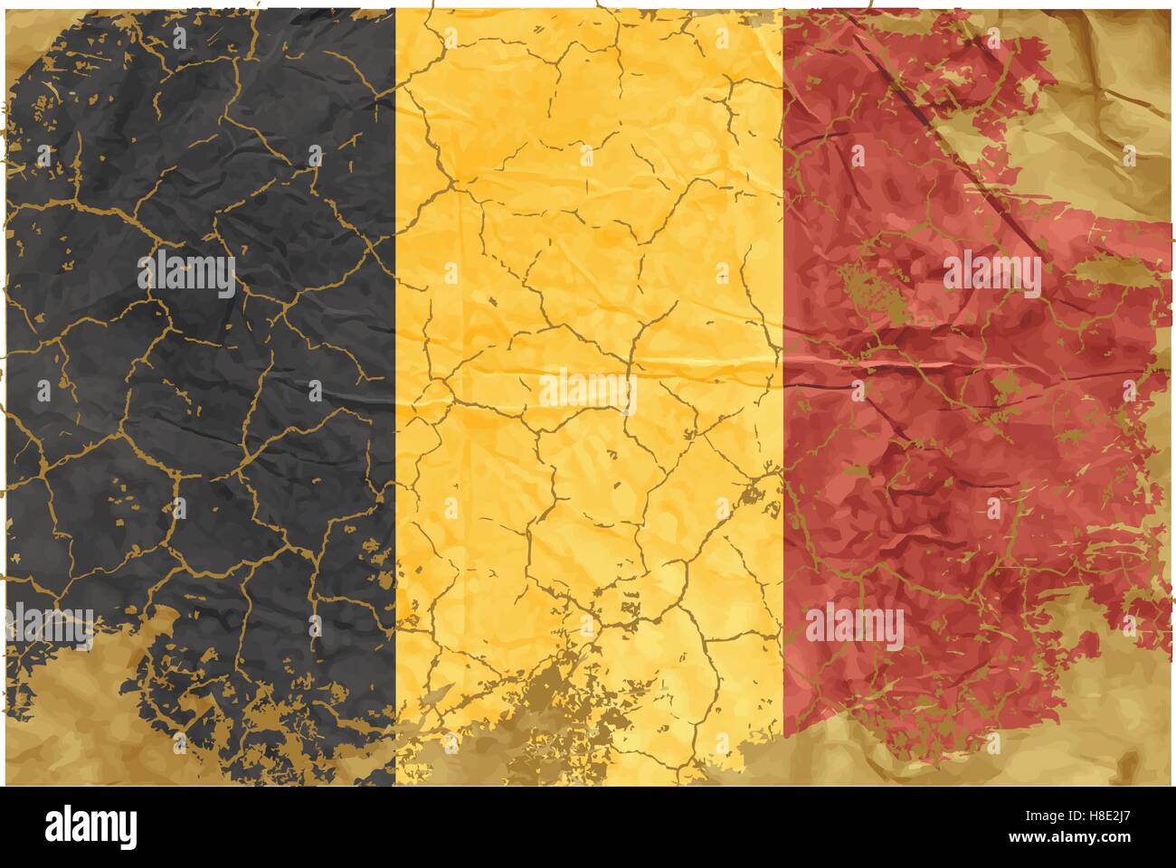 Vintage Belgian flag Stock Vector Image & Art - Alamy