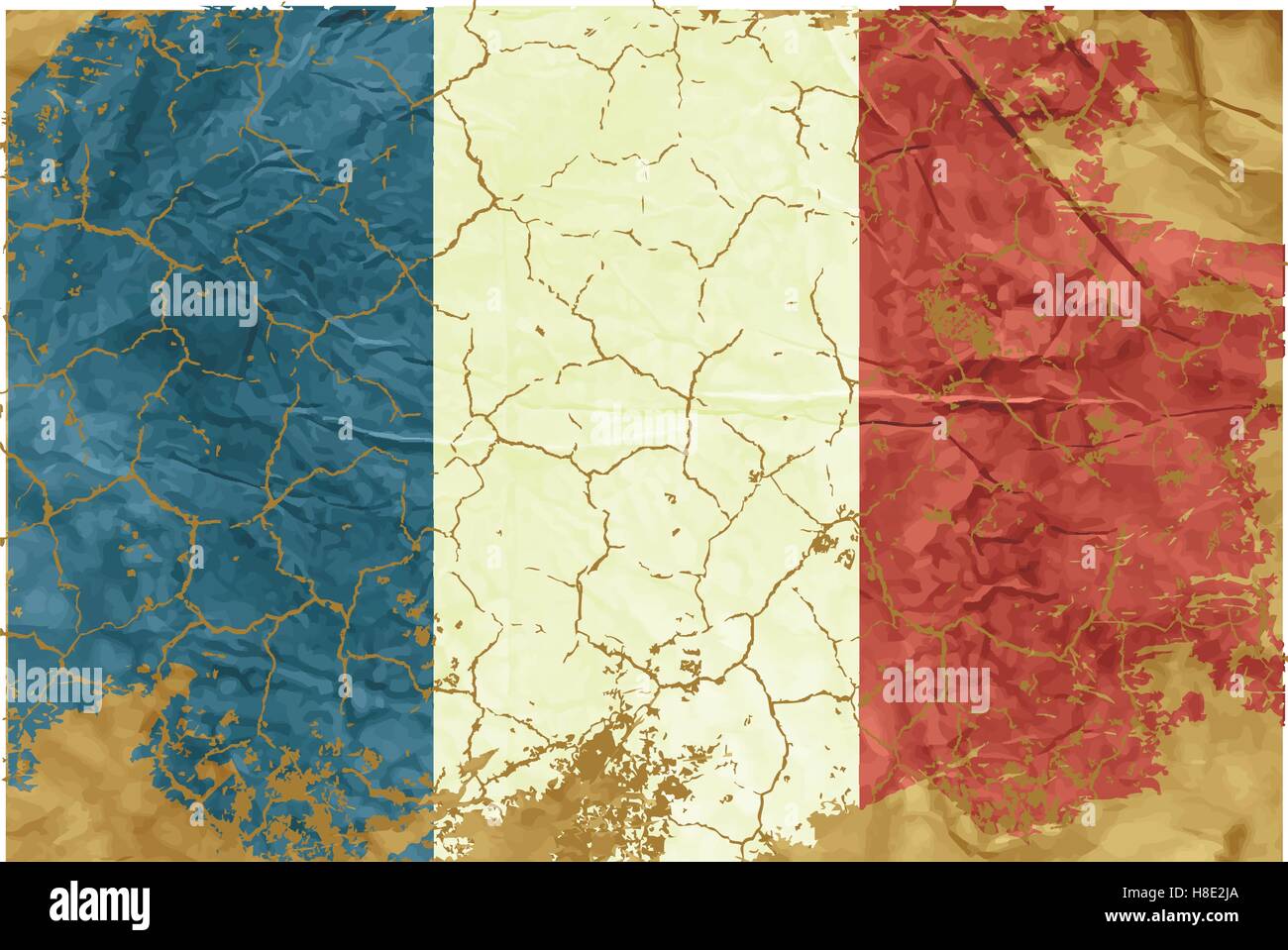 Vintage French flag Stock Vector Image & Art - Alamy