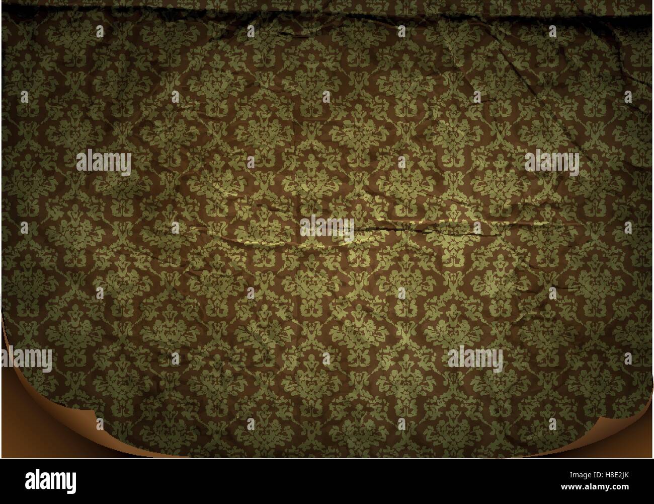 Vintage room golden wood Stock Vector Images - Alamy