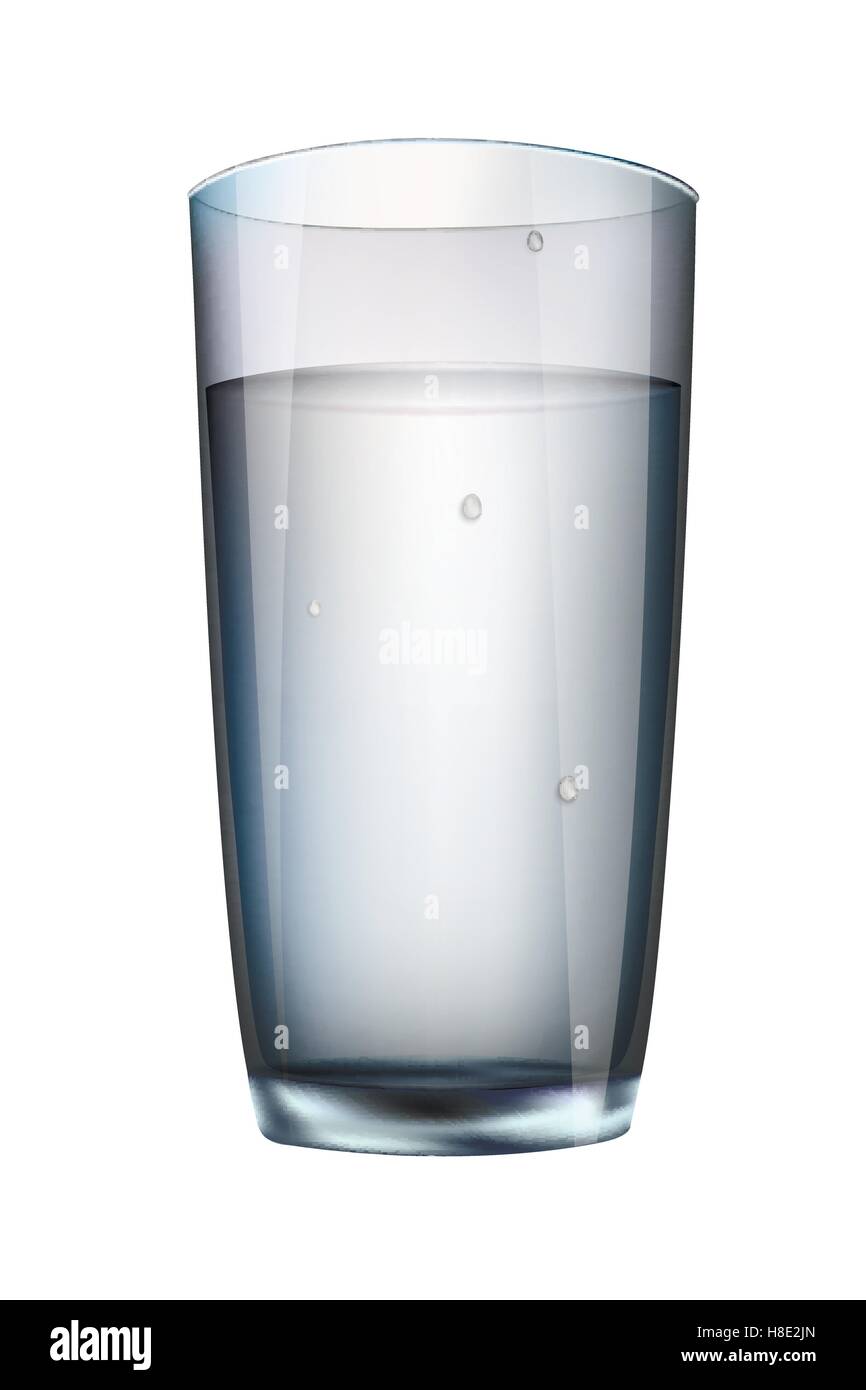 Water drops in glass on Stock Vector Images - Alamy