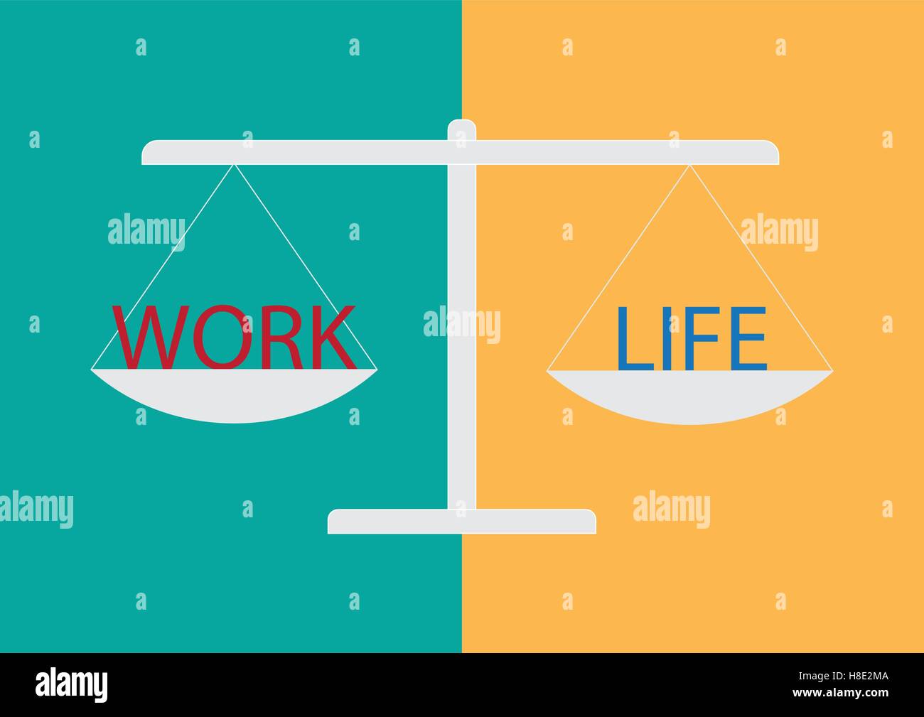 Employee balance Stock Vector Images - Alamy