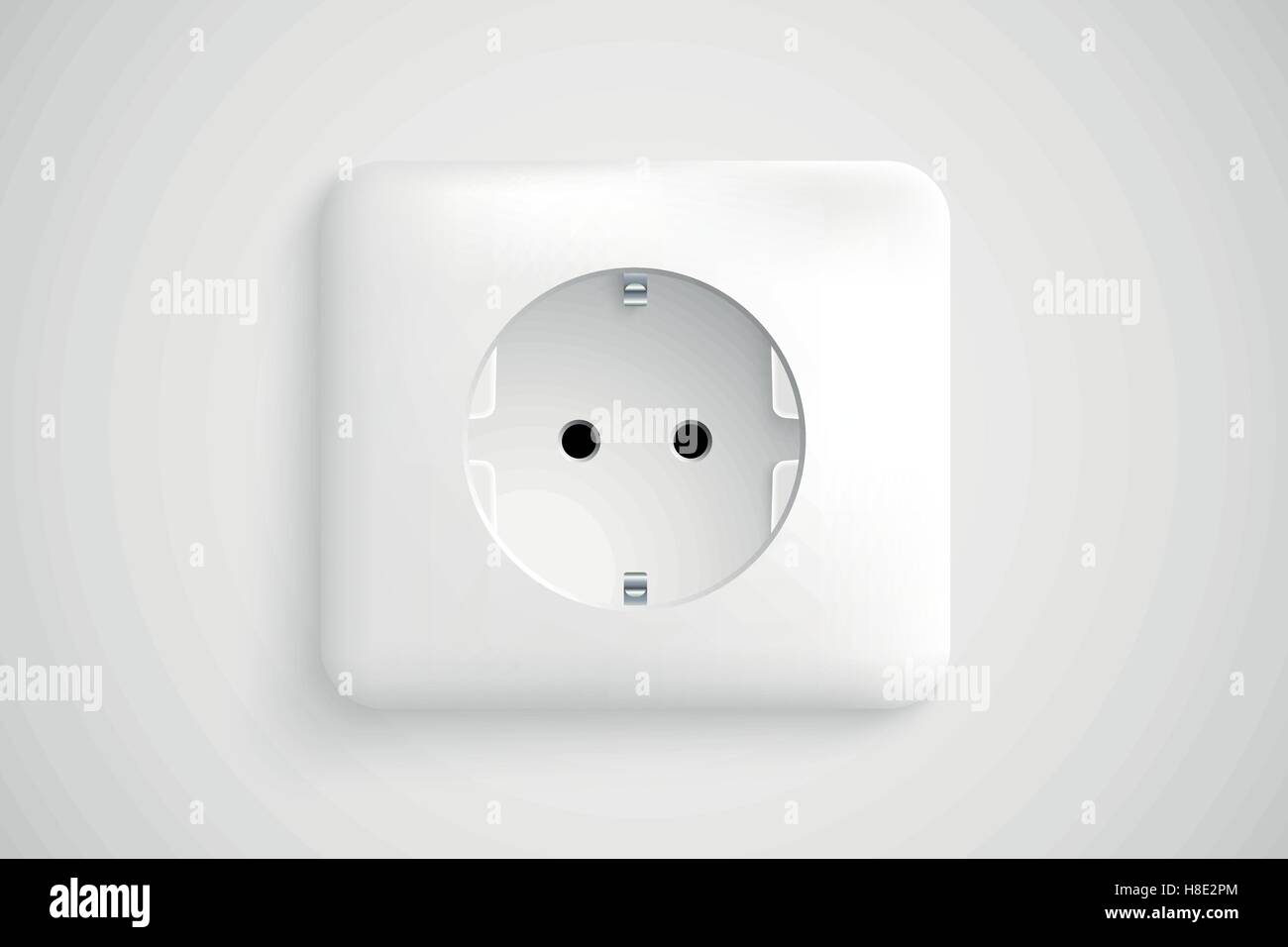 white socket with ground Stock Vector Image & Art - Alamy