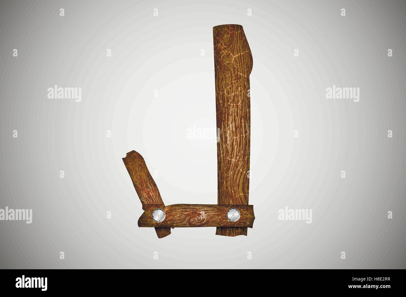 Wooden letters alphabet in Stock Vector Images - Alamy