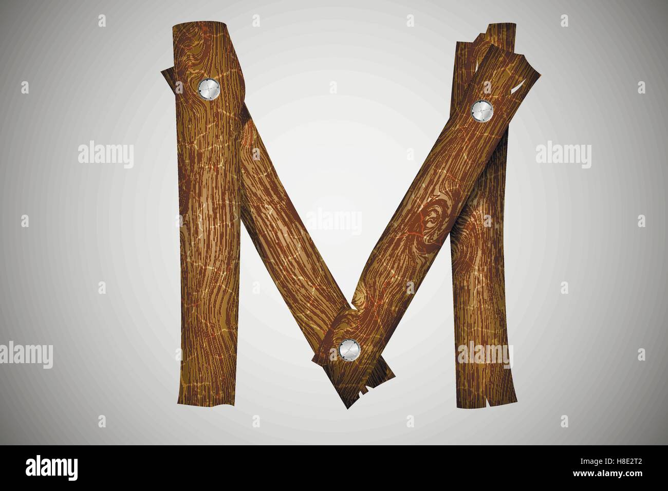 Wooden alphabet letter Stock Vector Image & Art - Alamy