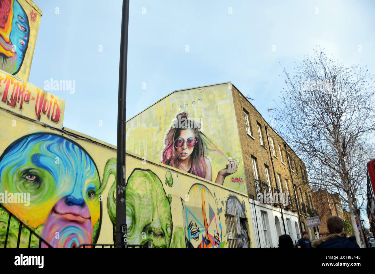 Camden Town, London, UK, 01/04/2016, Camden Town and market street ...