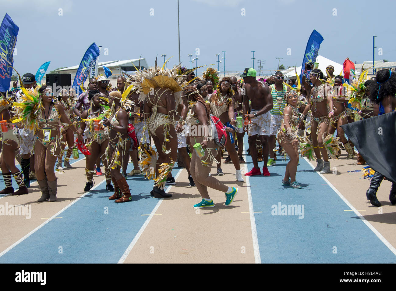 Barbados Crop Over Festival (Grand Kadooment 2016 in Barbados Stock ...