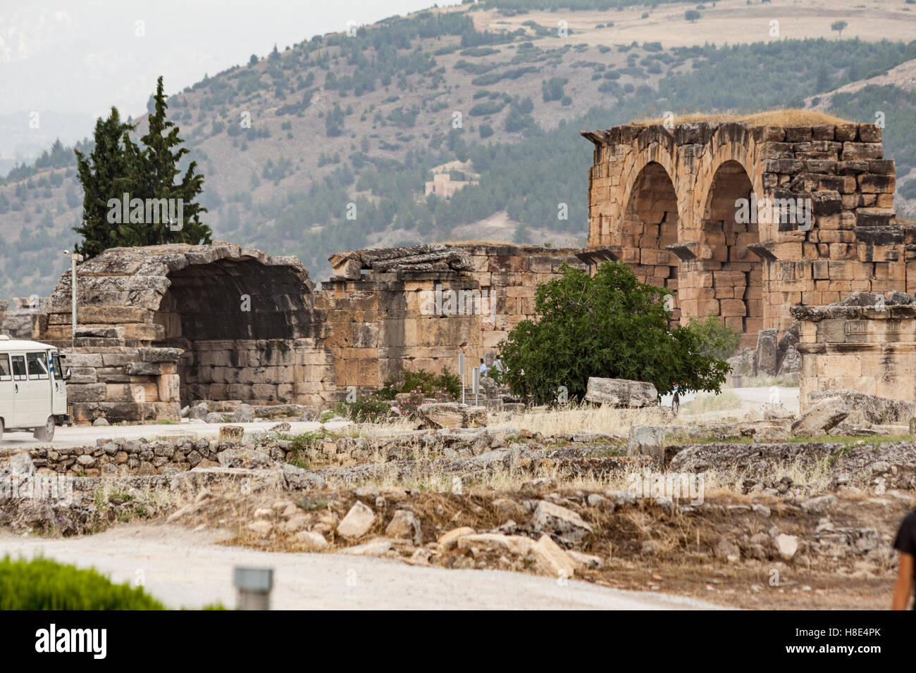 Hierapolis Pamukkale Ruins Turkey Stock Photo - Alamy