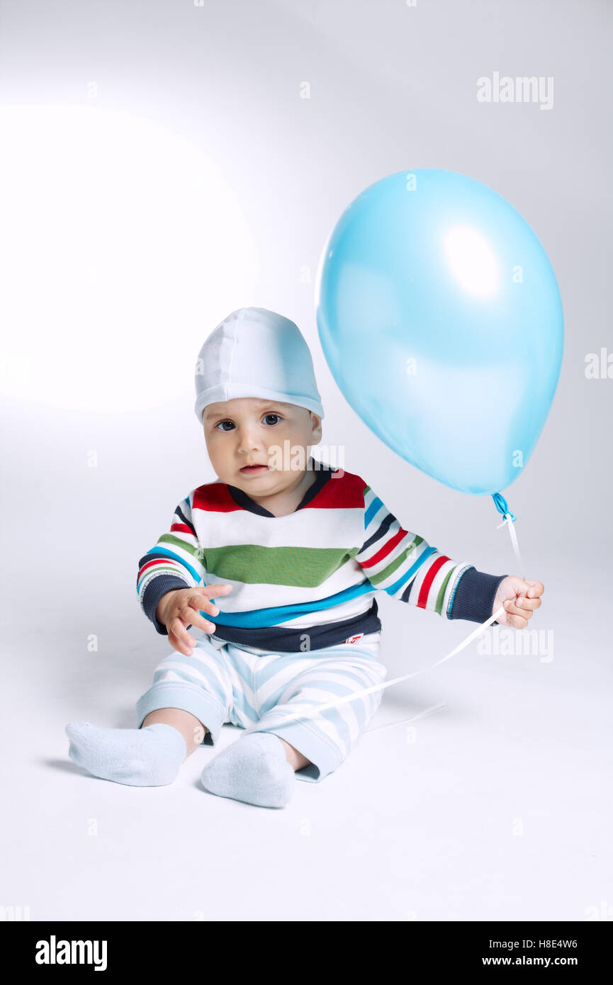 little boy with balloon Stock Photo - Alamy