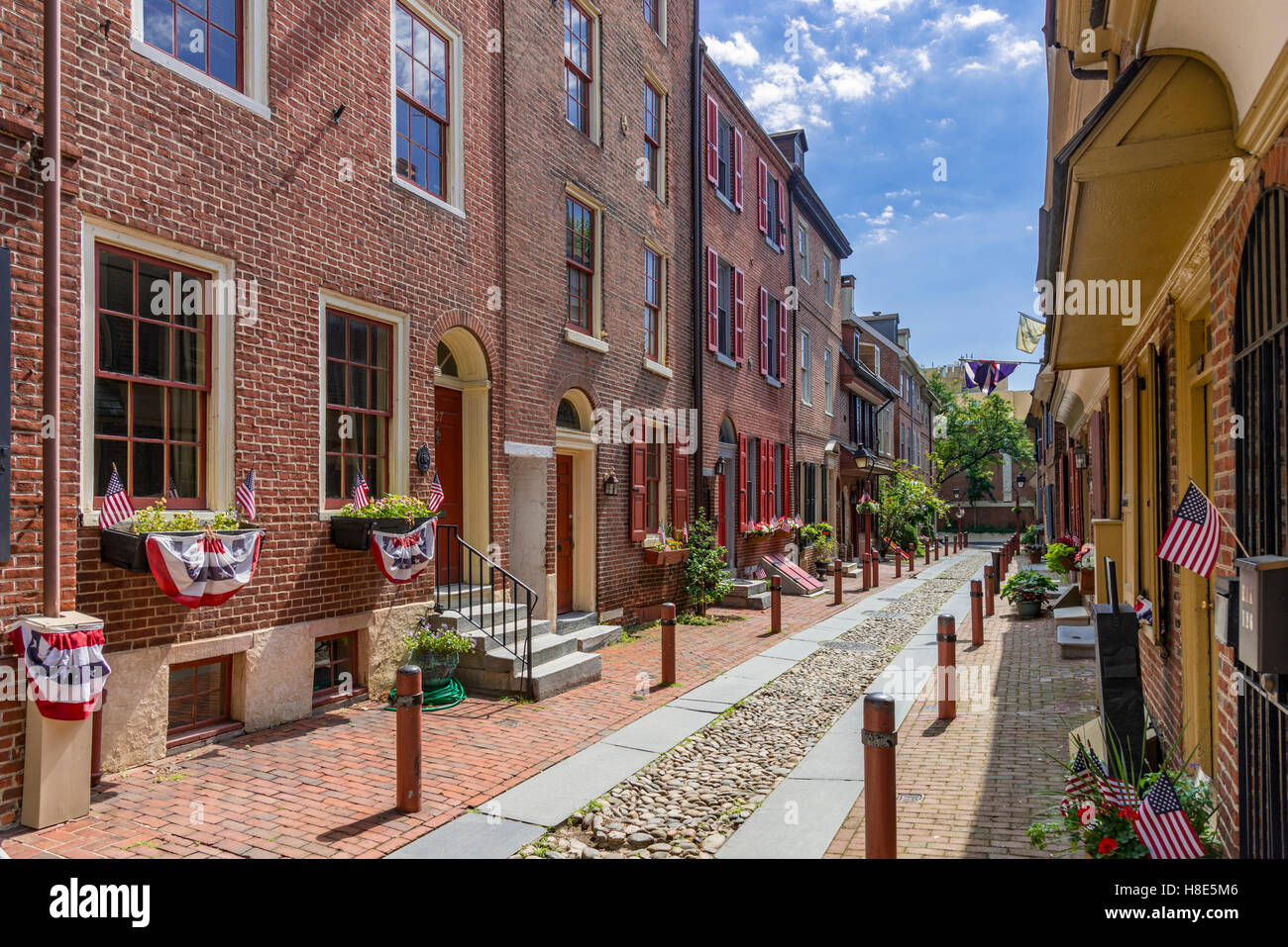 Elfreth's Alley Philadelphia USA Stock Photo - Alamy