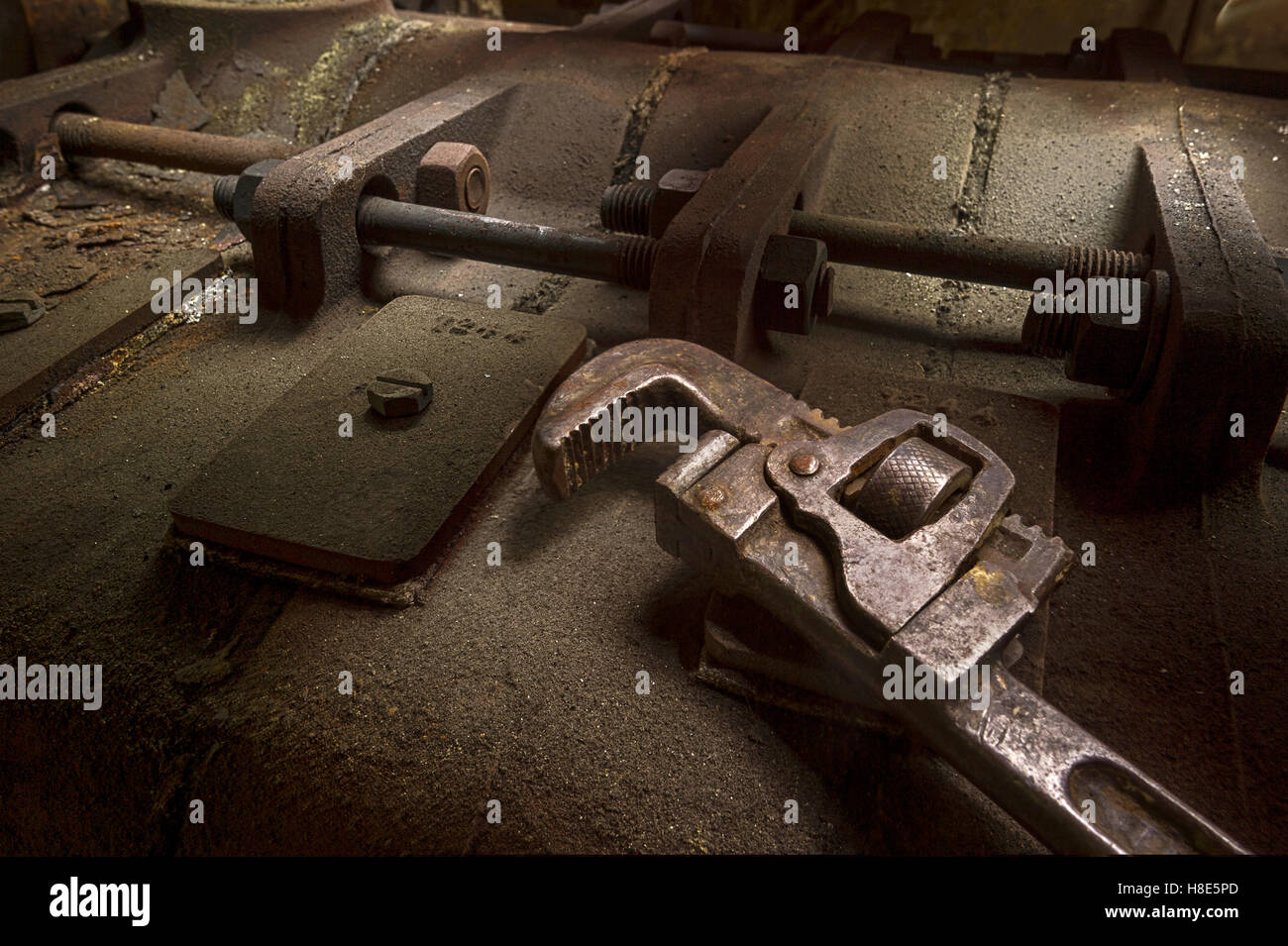 Old rusty industrial pipe hi-res stock photography and images - Alamy