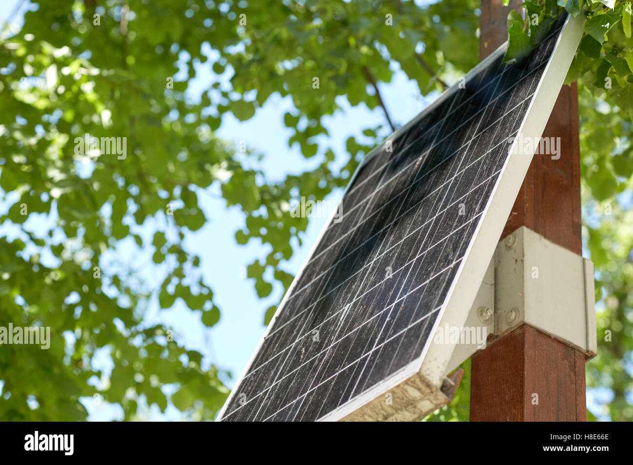 close up of solar battery or cell outdoors Stock Photo - Alamy
