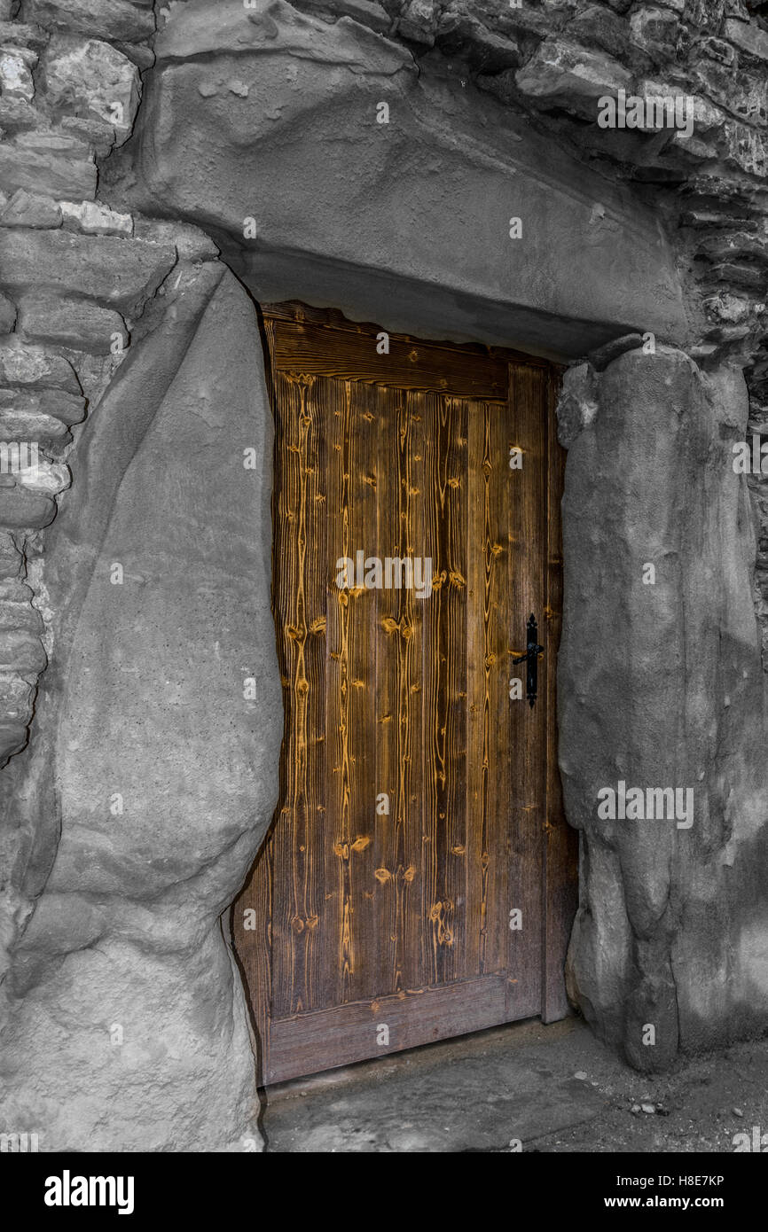 Doors set in the stone Stock Photo - Alamy