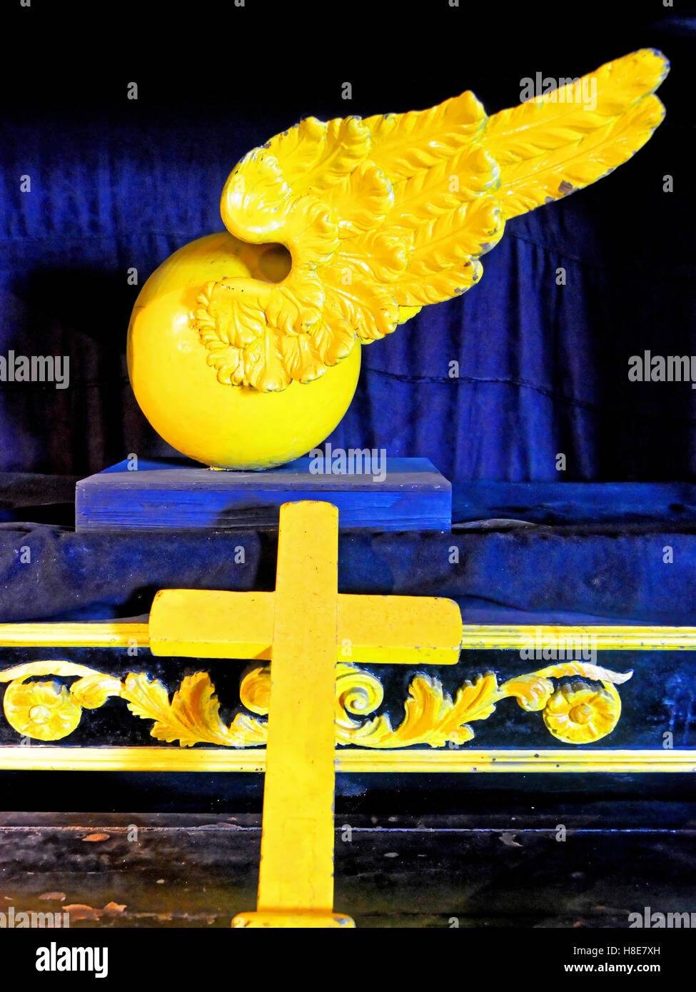 Winged orb from Mayors gondola Venice Naval Museum Stock Photo - Alamy