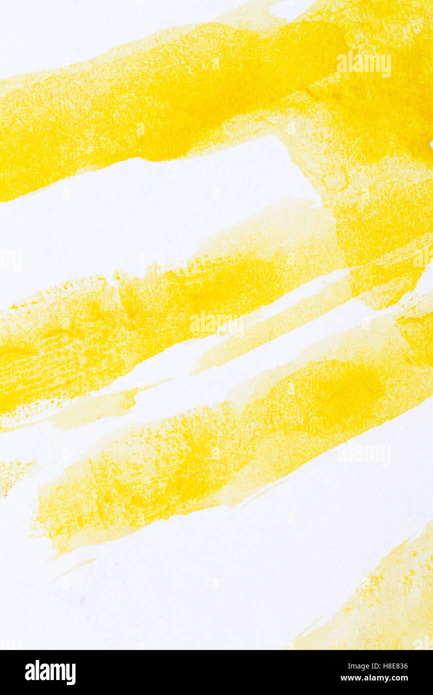 Abstract hand drawn yellow watercolor paints background Stock Photo - Alamy