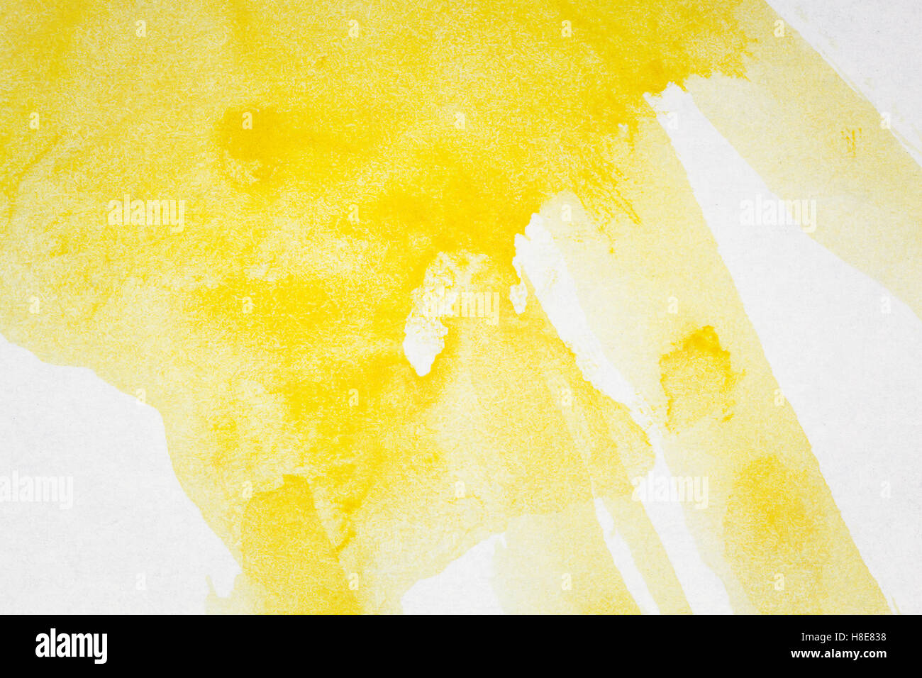 Abstract hand drawn yellow watercolor paints background Stock Photo - Alamy