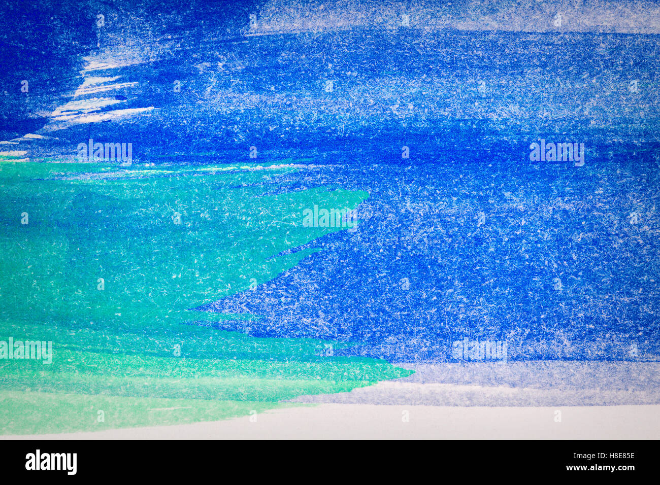 Abstract hand drawn blue and green watercolor paints background Stock ...