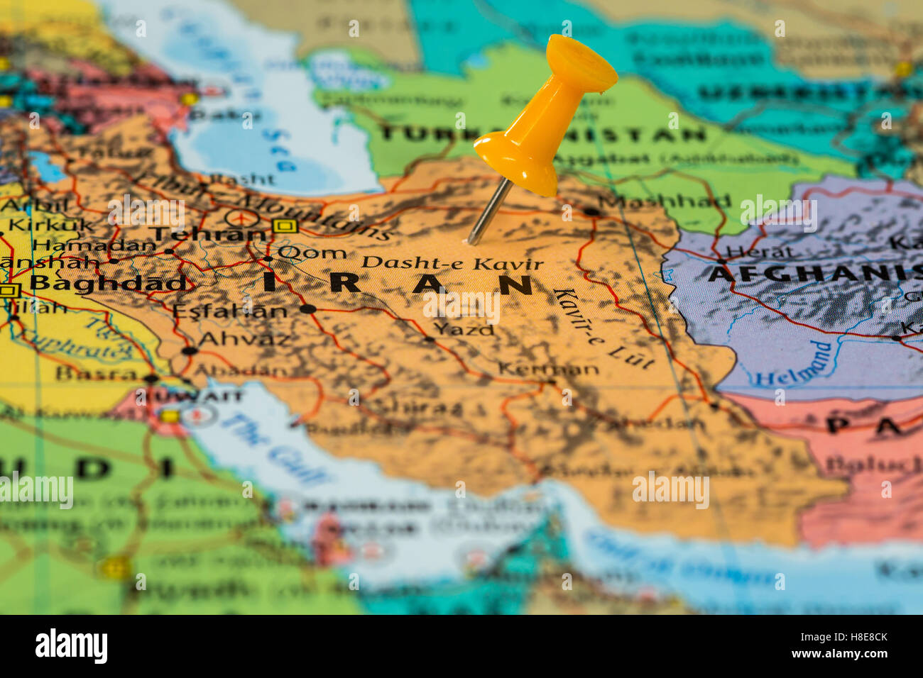 Road map of iran hi-res stock photography and images - Alamy