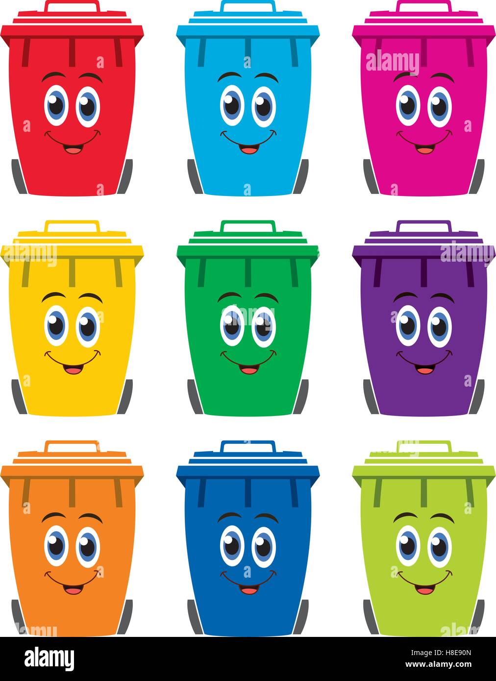 Wheelie bin store Stock Vector Images - Alamy