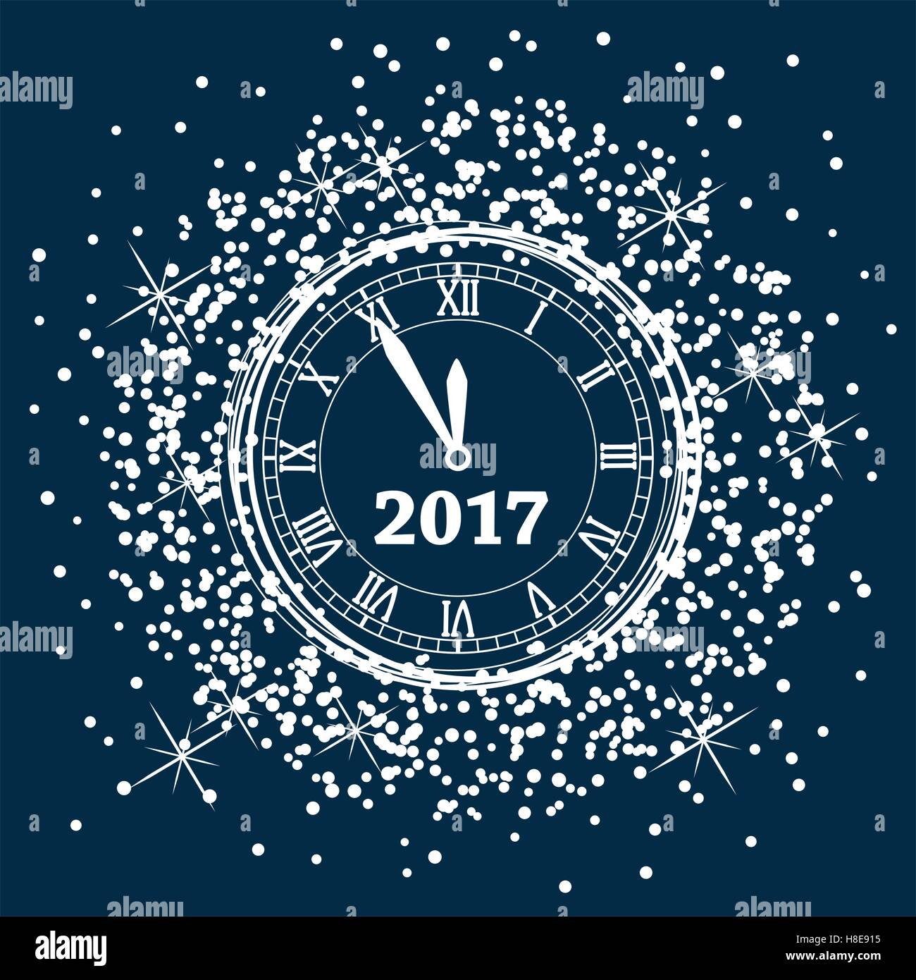 Happy new year cold blue Stock Vector Images - Alamy