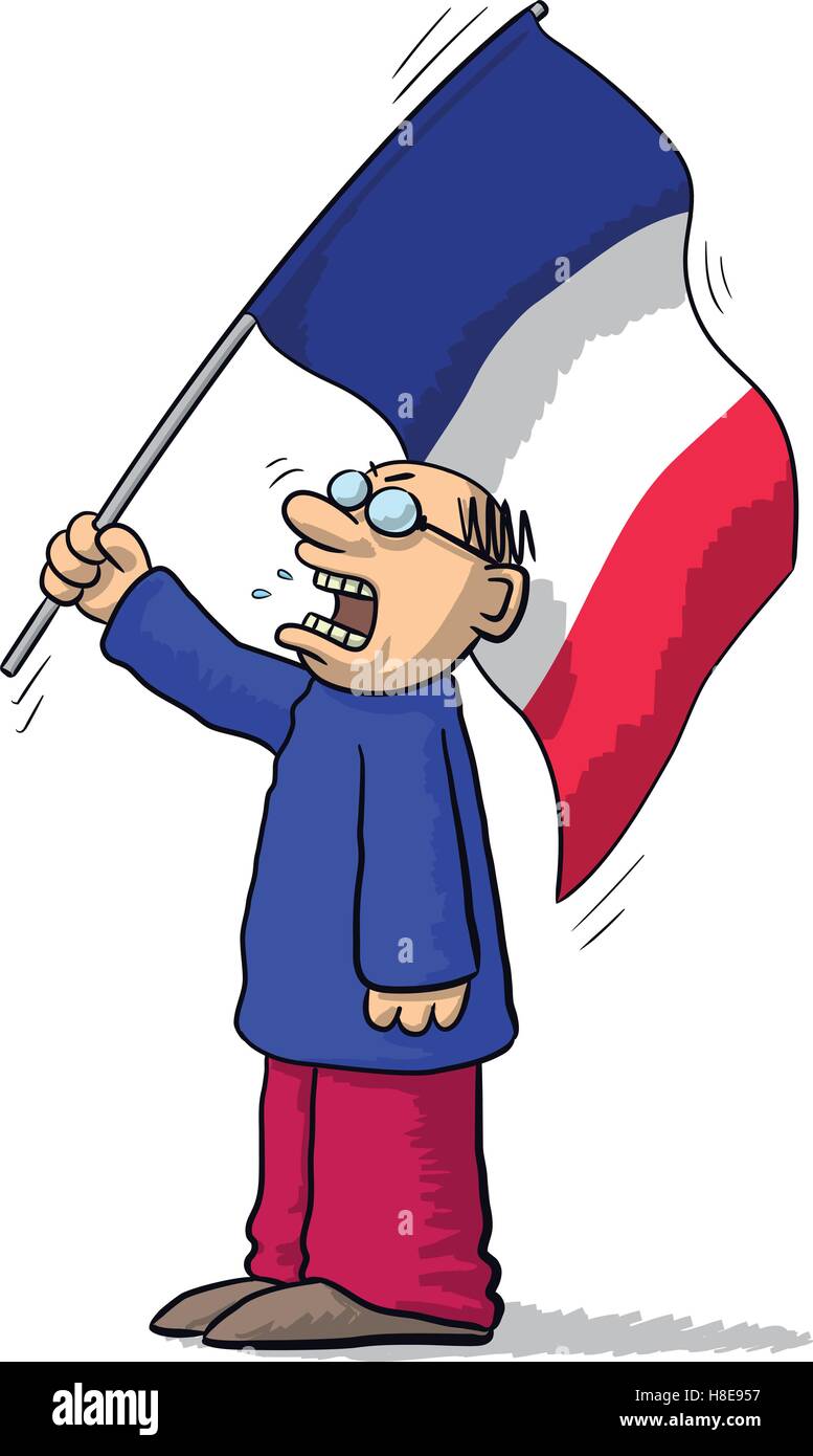 France soccer fan Stock Vector Image & Art - Alamy
