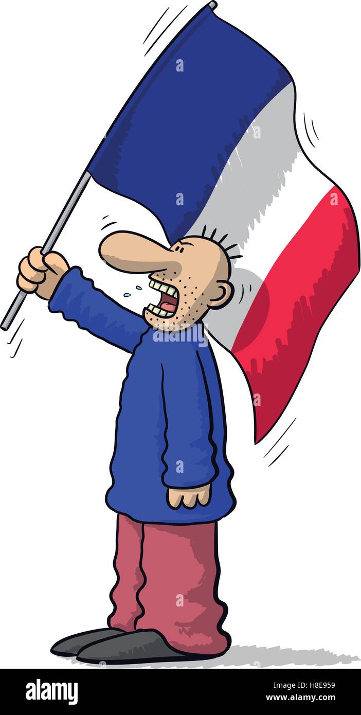 France soccer fan Stock Vector Image & Art - Alamy