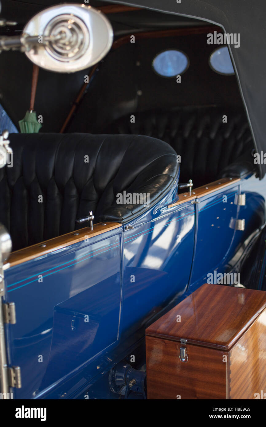 Side view of a blue vintage automobile from the 1920's Stock Photo - Alamy
