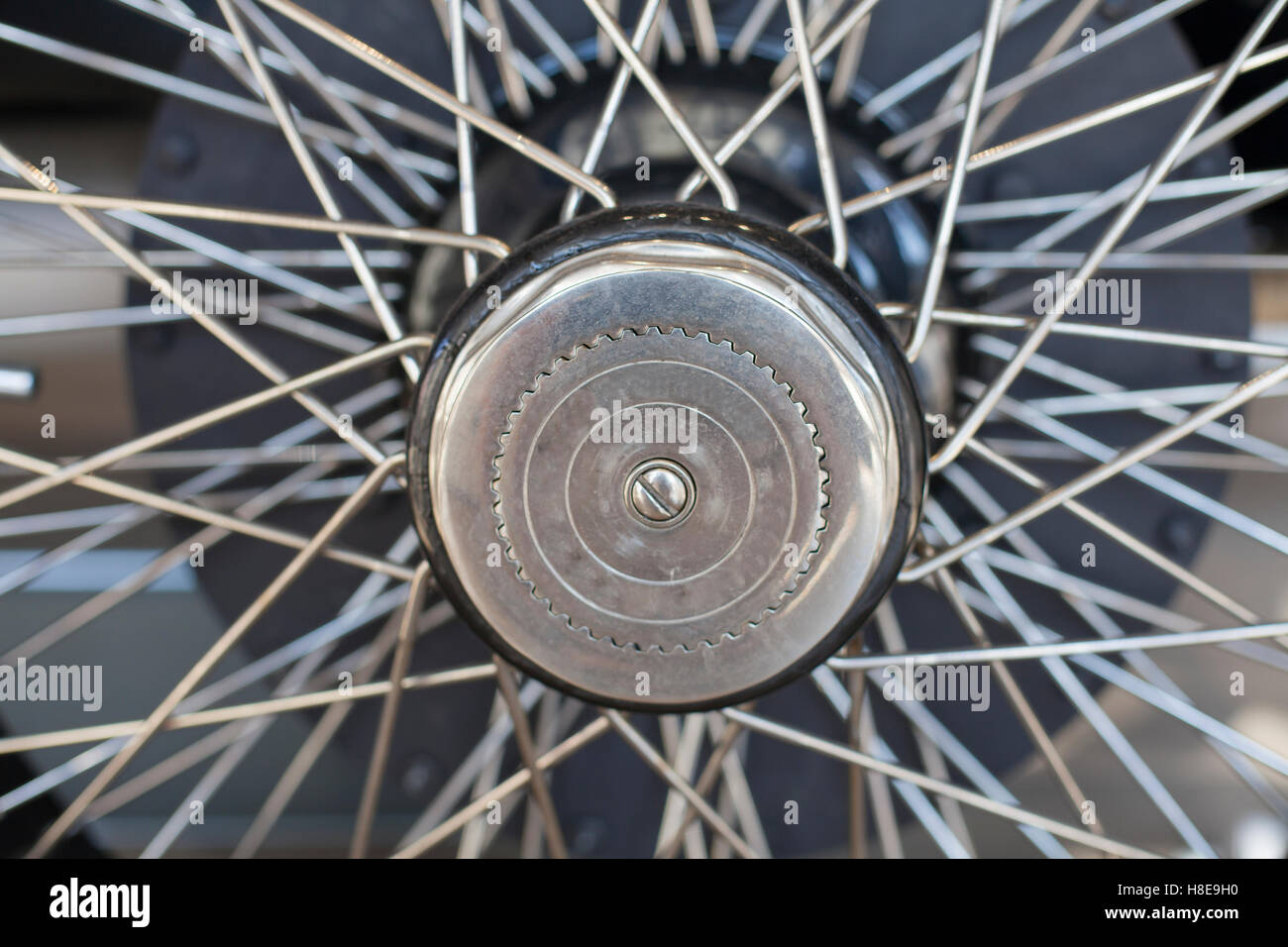 1920's vintage car wheel with spokes Stock Photo - Alamy