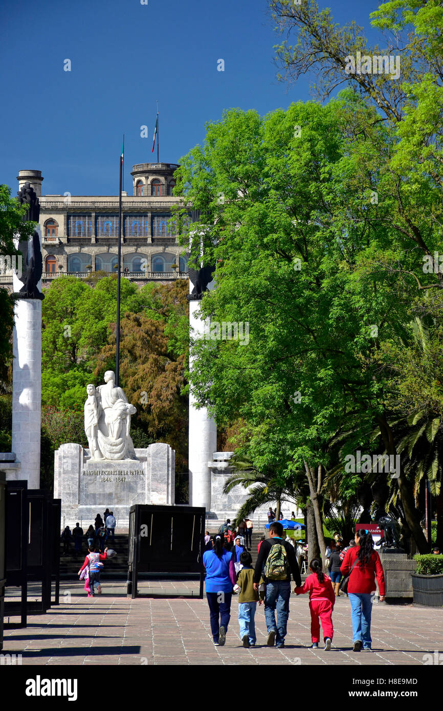 Chapultepec Castle on Chapultepec Hill in Chapultepec Park, Mexico City ...