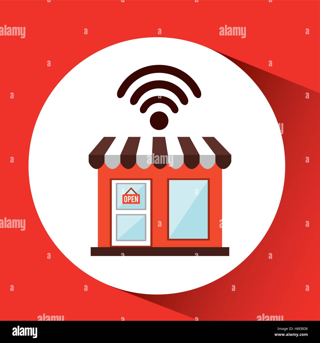 Woman outside apps phone Stock Vector Images - Alamy