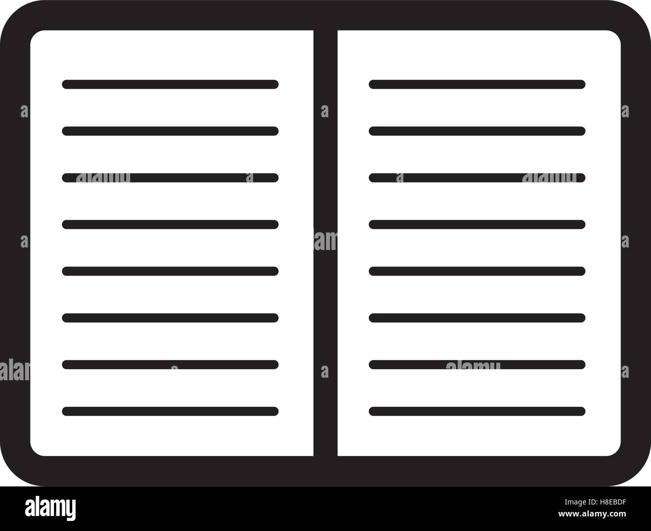 academic book icon over white background. Learning knowledge and ...