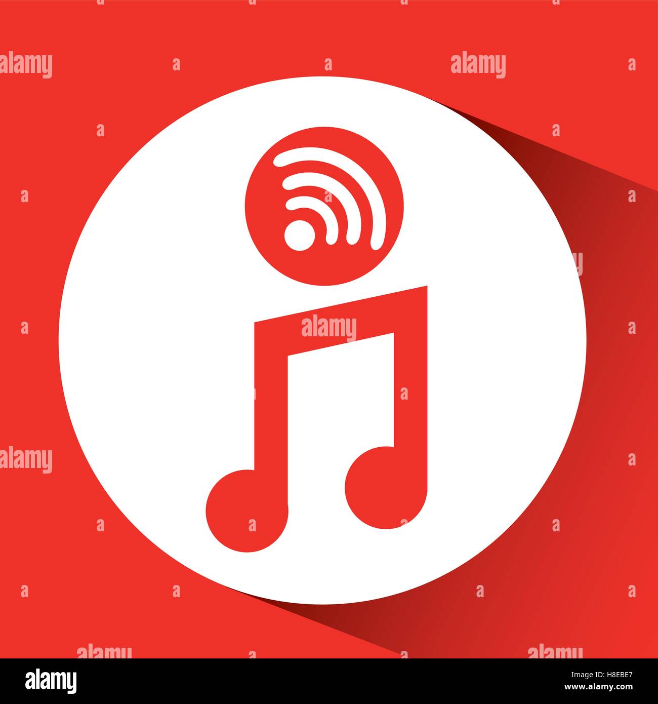 cloud music connection internet concept graphic vector illustration eps ...
